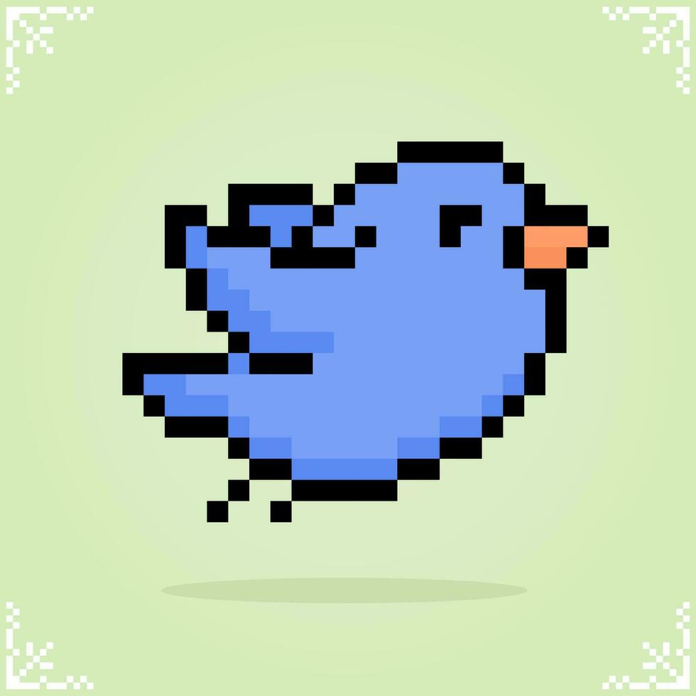 Birds is flying in 8 bit pixel art. Animal game assets in vector illustration. 27378304 Vector ...
