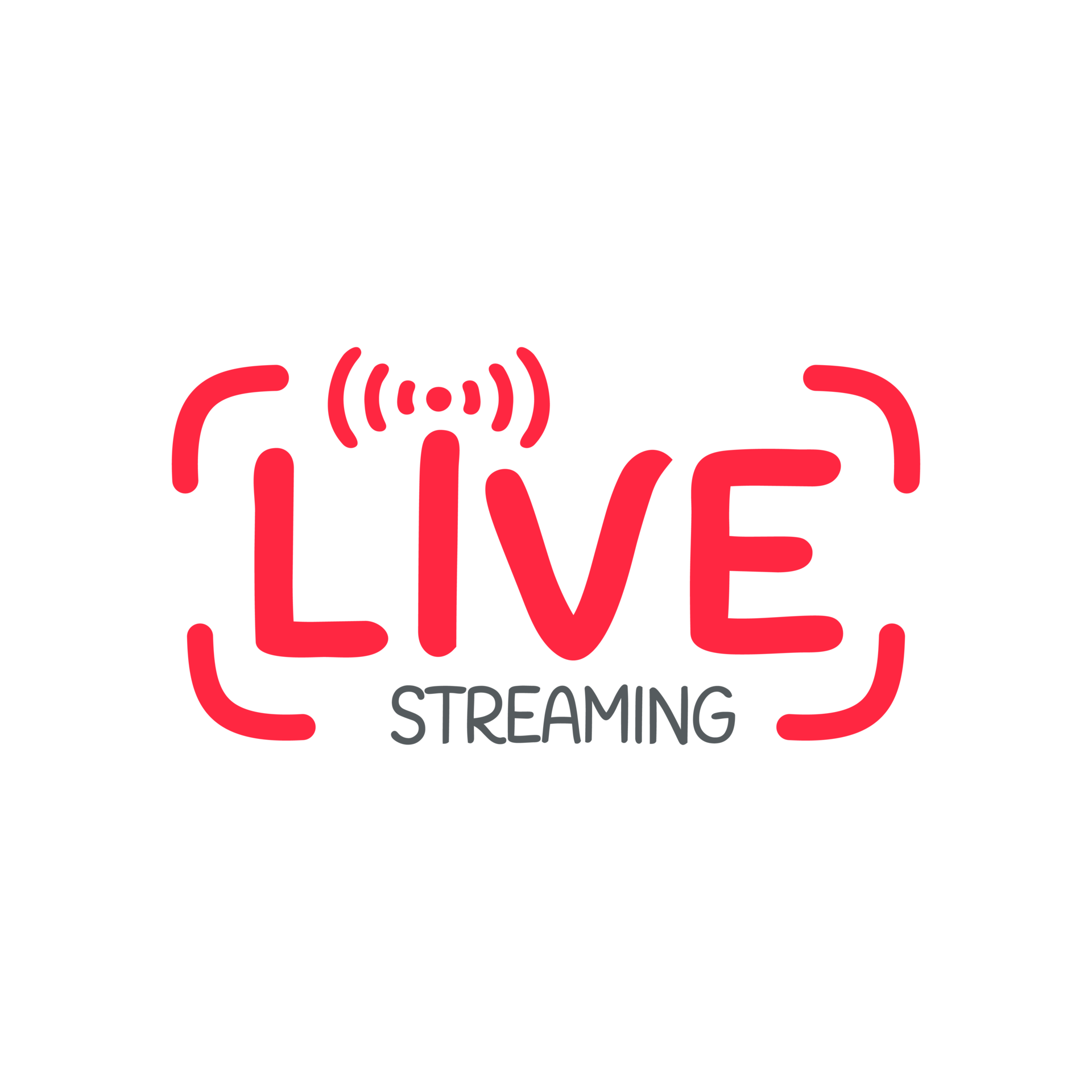 social media live broadcast icon streaming video online meeting ... social media live broadcast icon streaming video online meeting ...