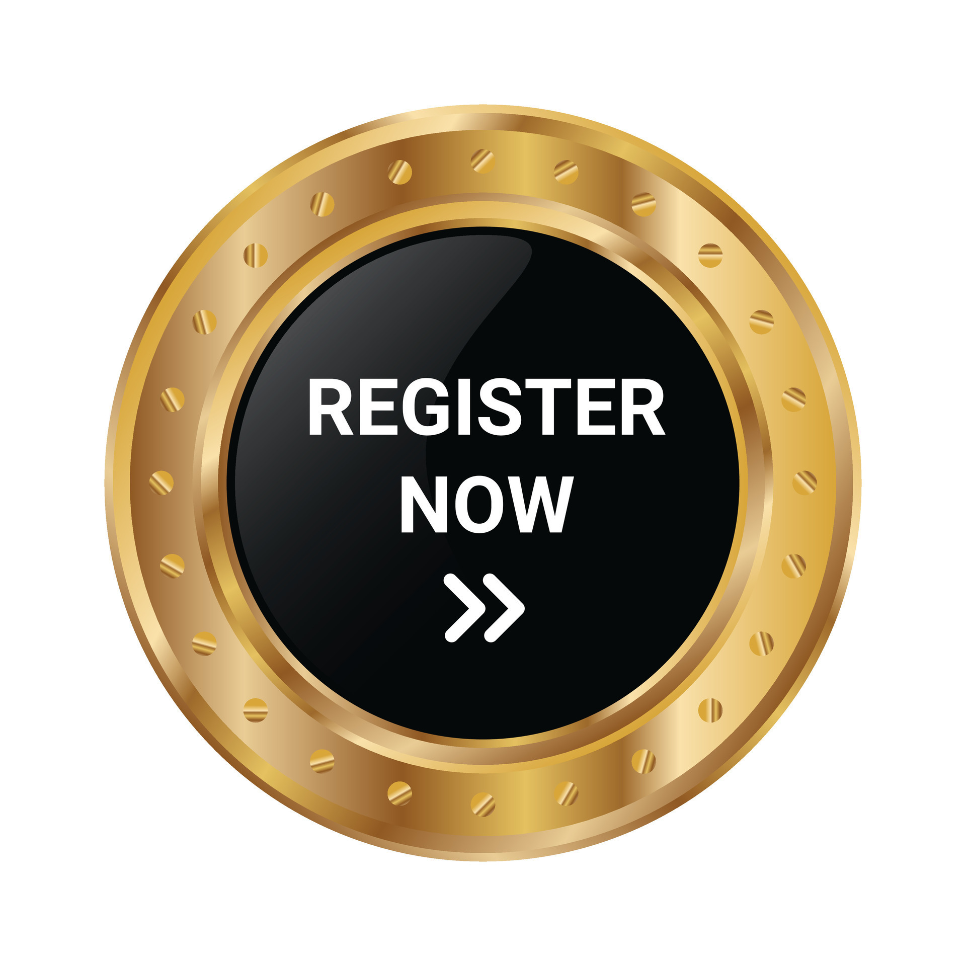 Glossy Register Now Button, Register Here, Register Now Badge, Emblem, Seal, Push Button ...
