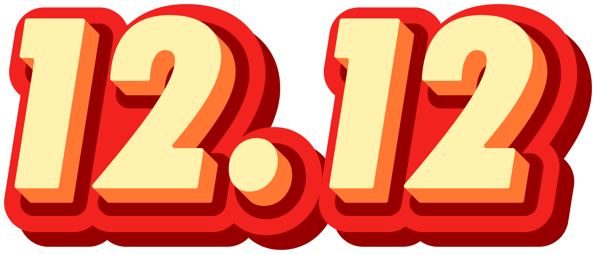 12.12 sale, Promotion label sale, alphabet 3d text effect, promotion discount label. 27382541 PNG