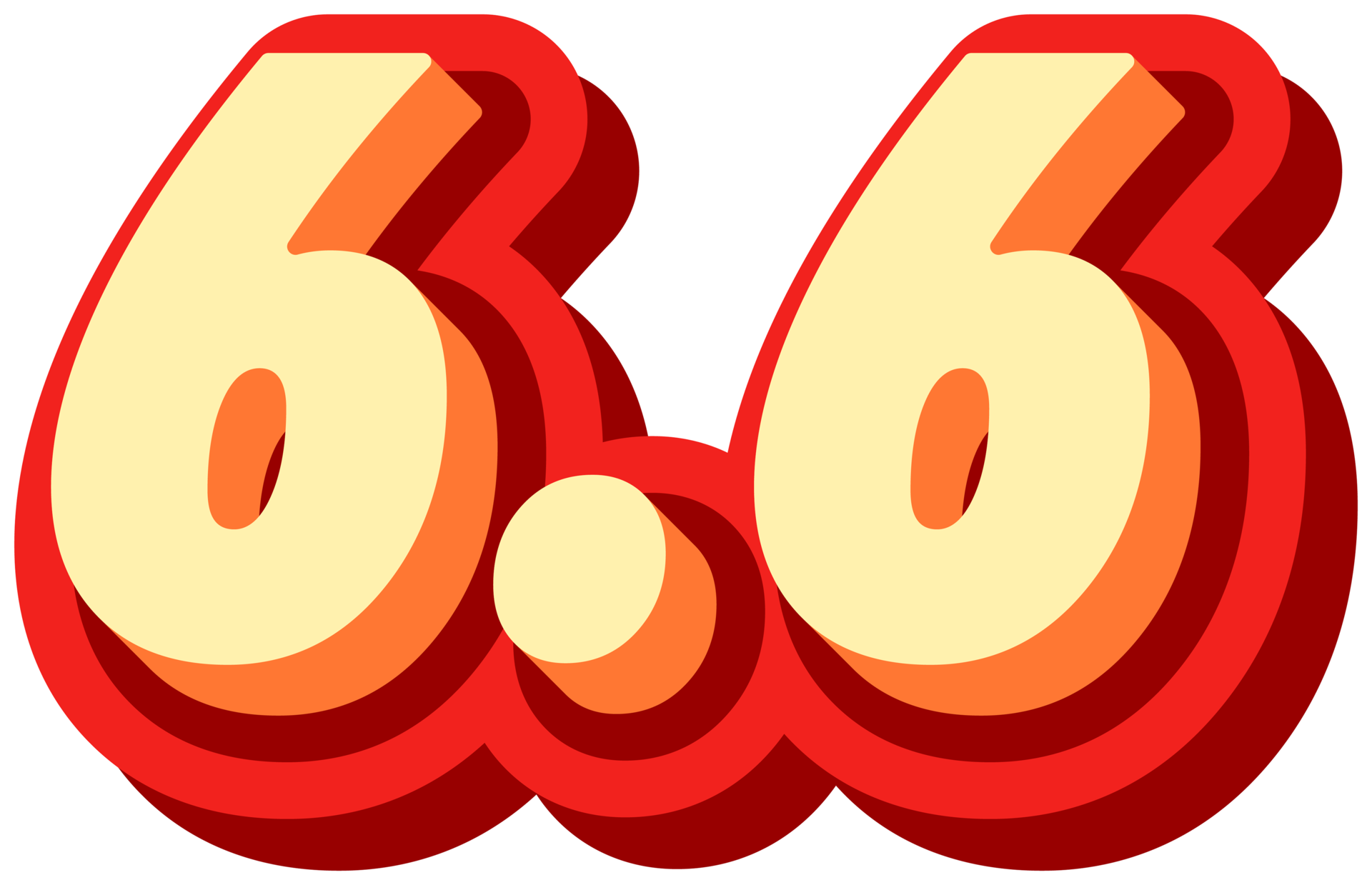 6.6 sale, Promotion label sale, alphabet 3d text effect, promotion discount label. 27382564 PNG