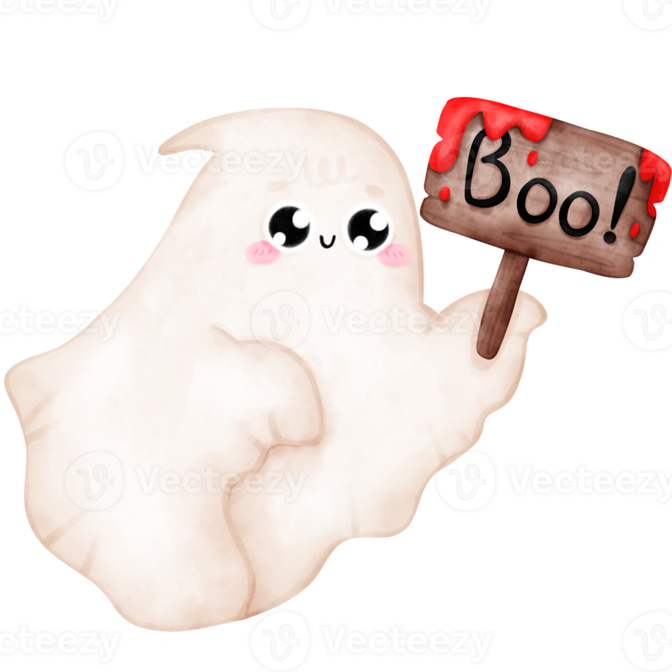Halloween, Ghost, Cute Ghost, Halloween watercolor 27382951 PNG