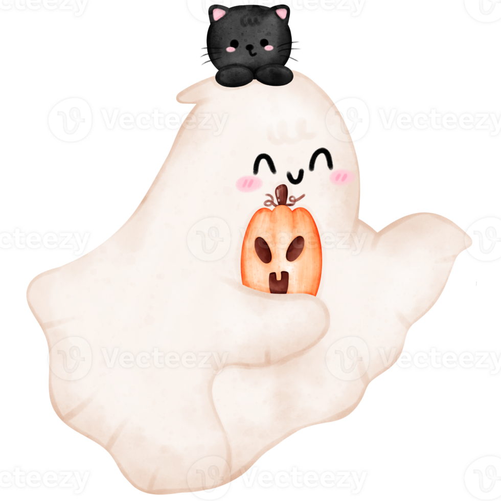 Halloween, Ghost, Cute Ghost, Halloween watercolor 27383006 PNG