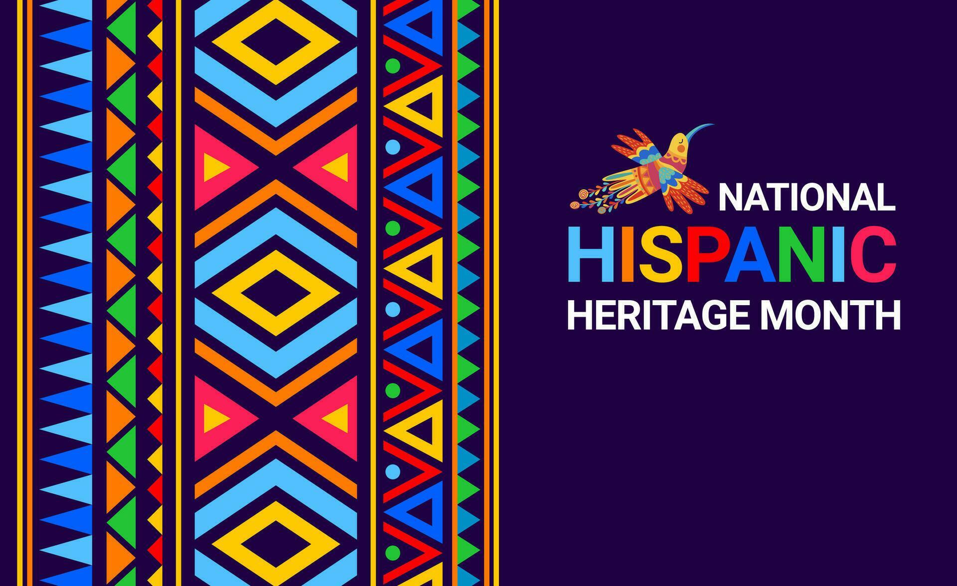 National hispanic heritage month decorative banner 27383397 Vector Art ...