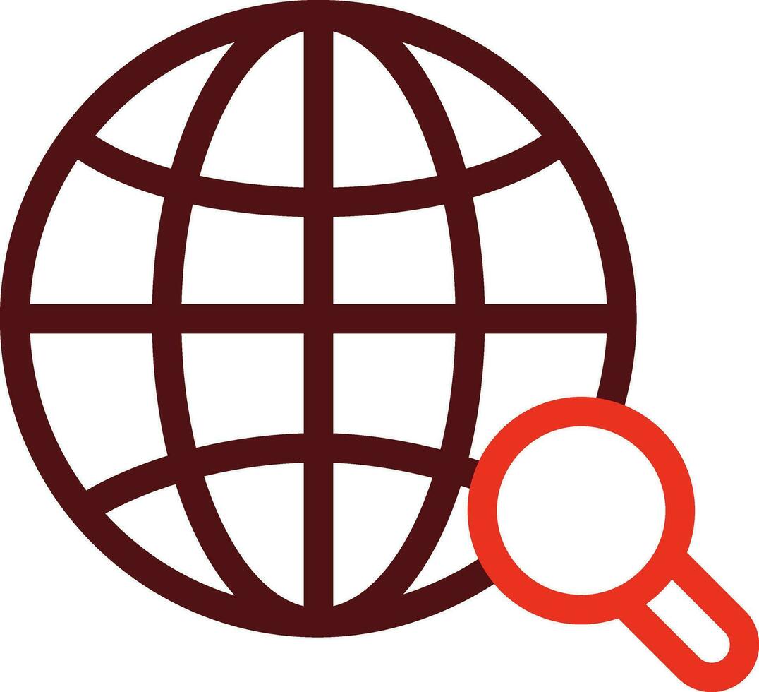 Web Search Engine Thick Line Two Color Icons For Personal And Commercial Use 27384602 Vector