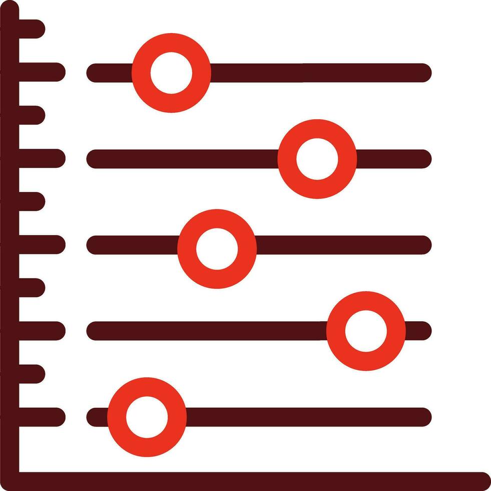 Scatter Graph Thick Line Two Color Icons For Personal And Commercial ...