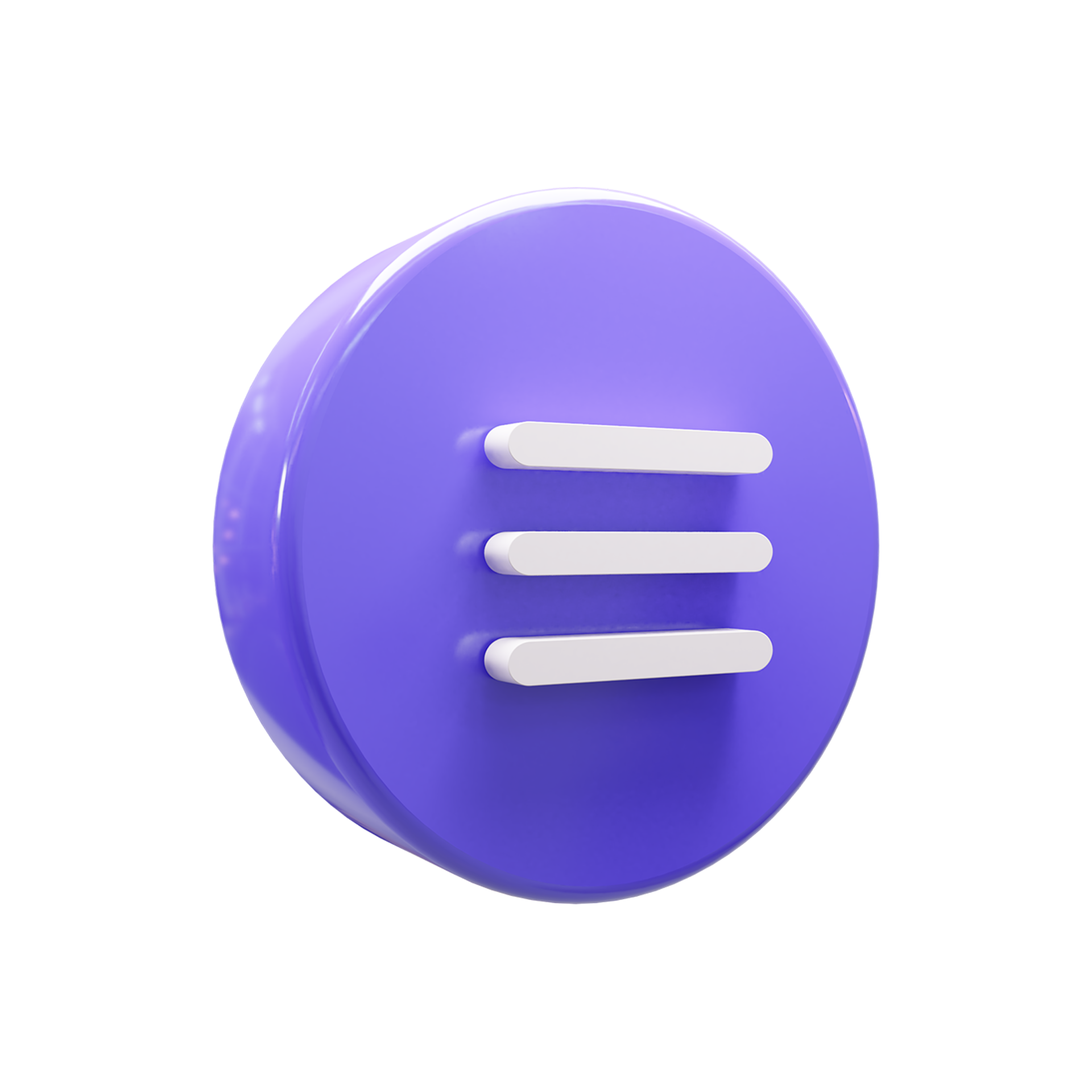 Hamburger Menu Bar 3d Rendering Icon Website Menu Bar Icon Ui Icon 27385571 Png