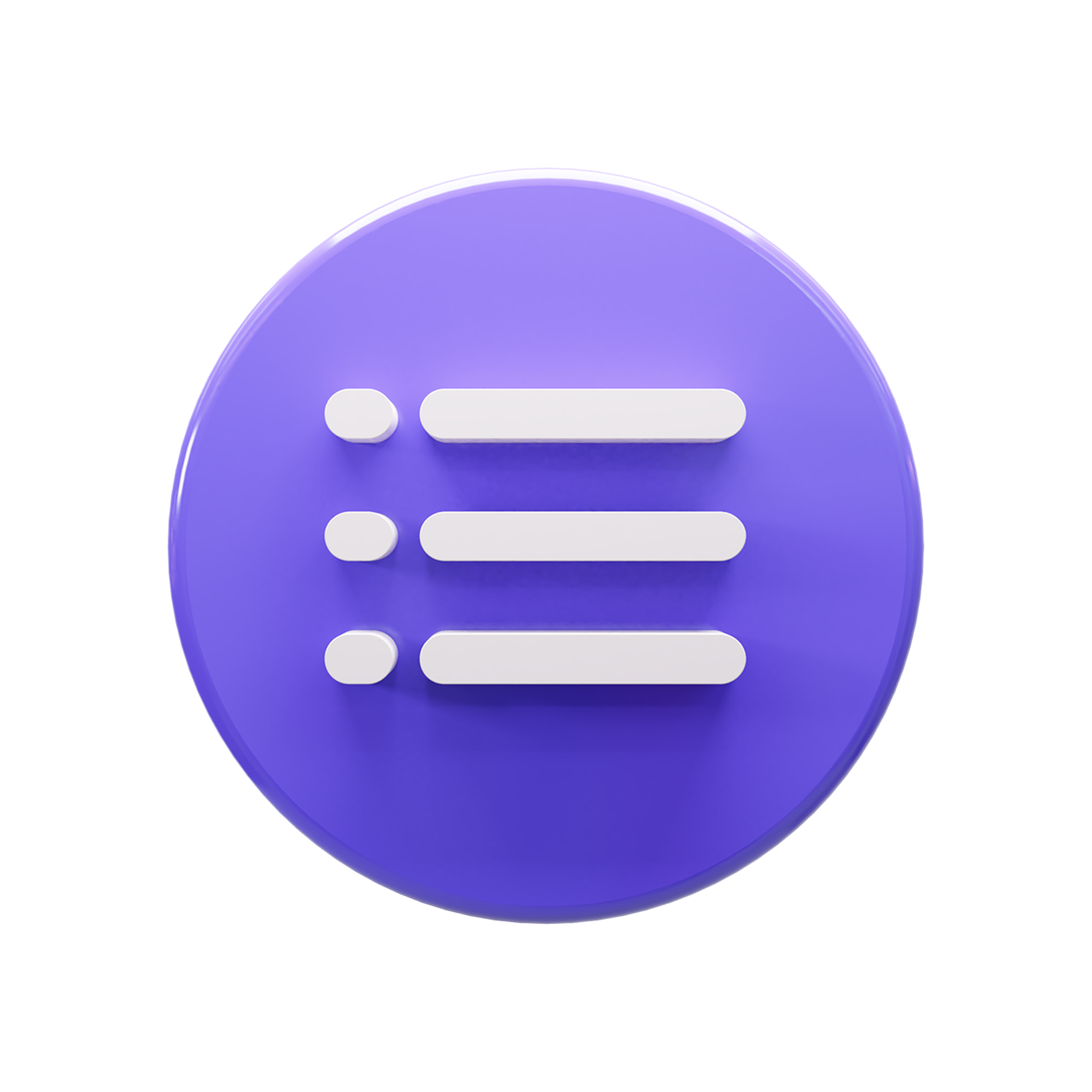 Hamburger Menu Bar 3d Rendering Icon Website Menu Bar Icon Ui Icon 27385574 Png