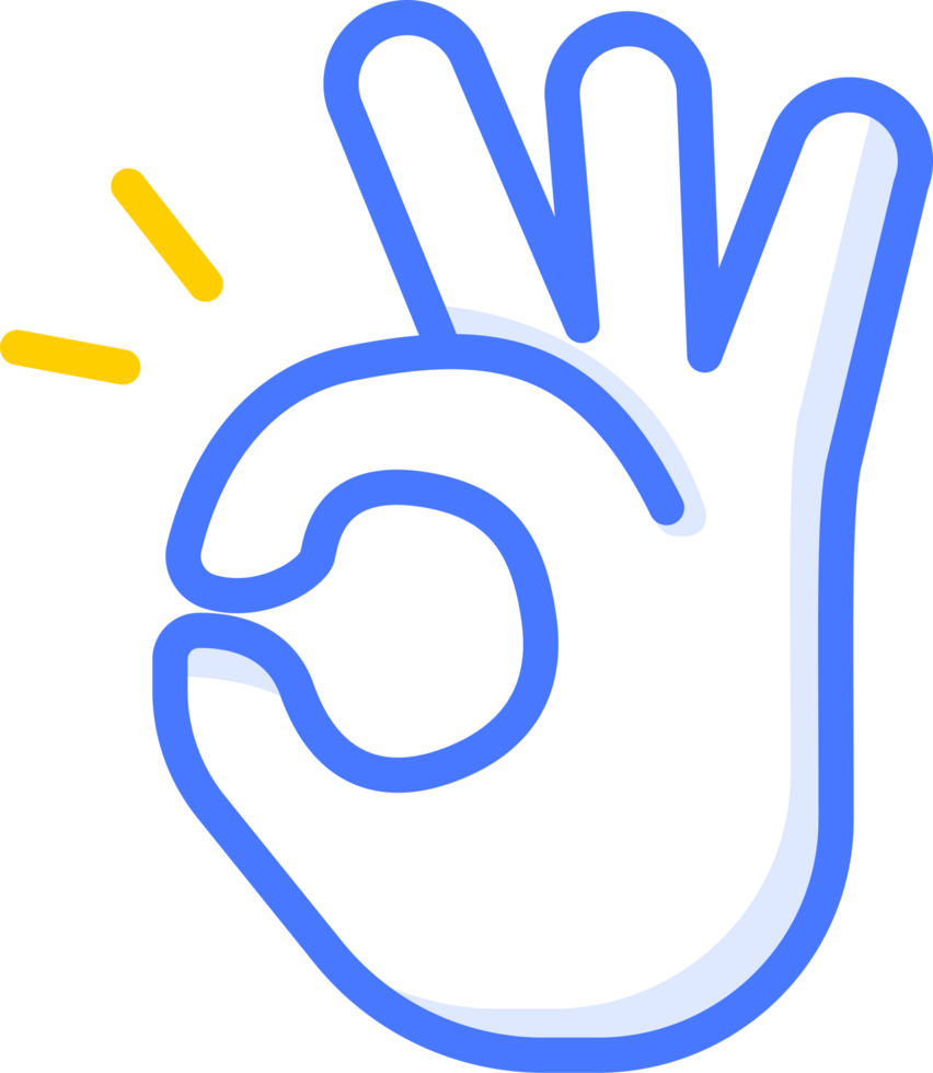 Ok Hand Icon Emoji Sticker 27386551 Png