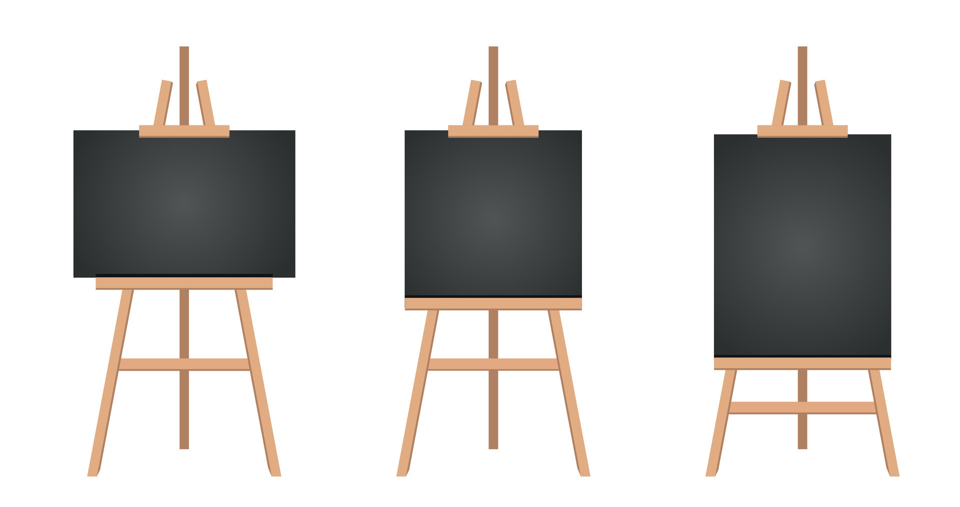 Realistic Paint Desk With Blank White Canvas Wooden Easel And A Sheet realistic-paint-desk-with-blank-white-canvas-wooden-easel-and-a-sheet