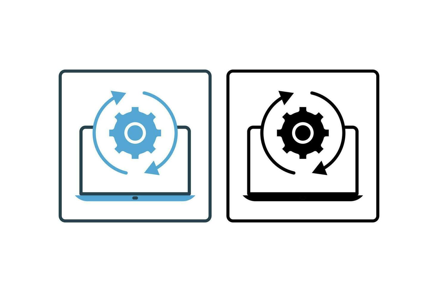 Refresh download icon. suitable for web site design, app, user interfaces. solid icon style ...