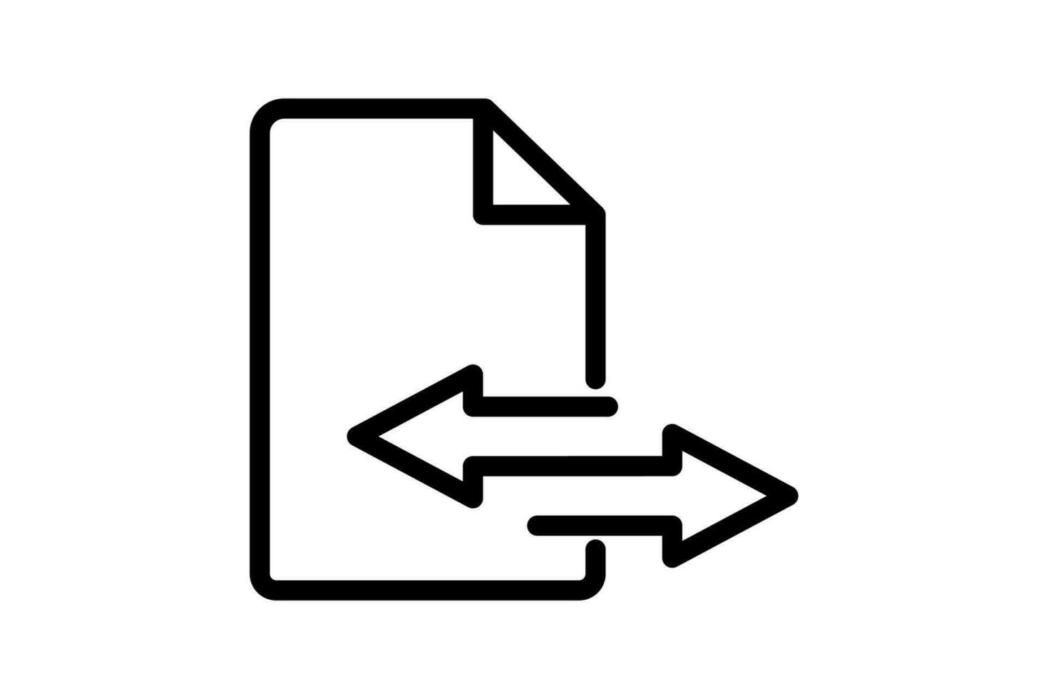 Transfer Icon Suitable For Web Site Design App User Interfaces Line Icon Style Simple