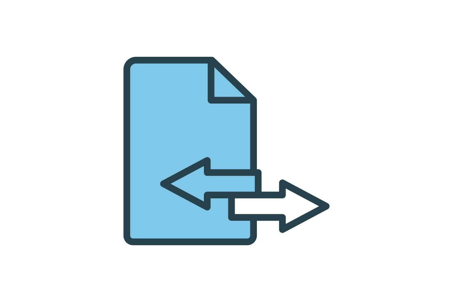 Transfer icon. suitable for web site design, app, user interfaces. flat line icon style. Simple ...