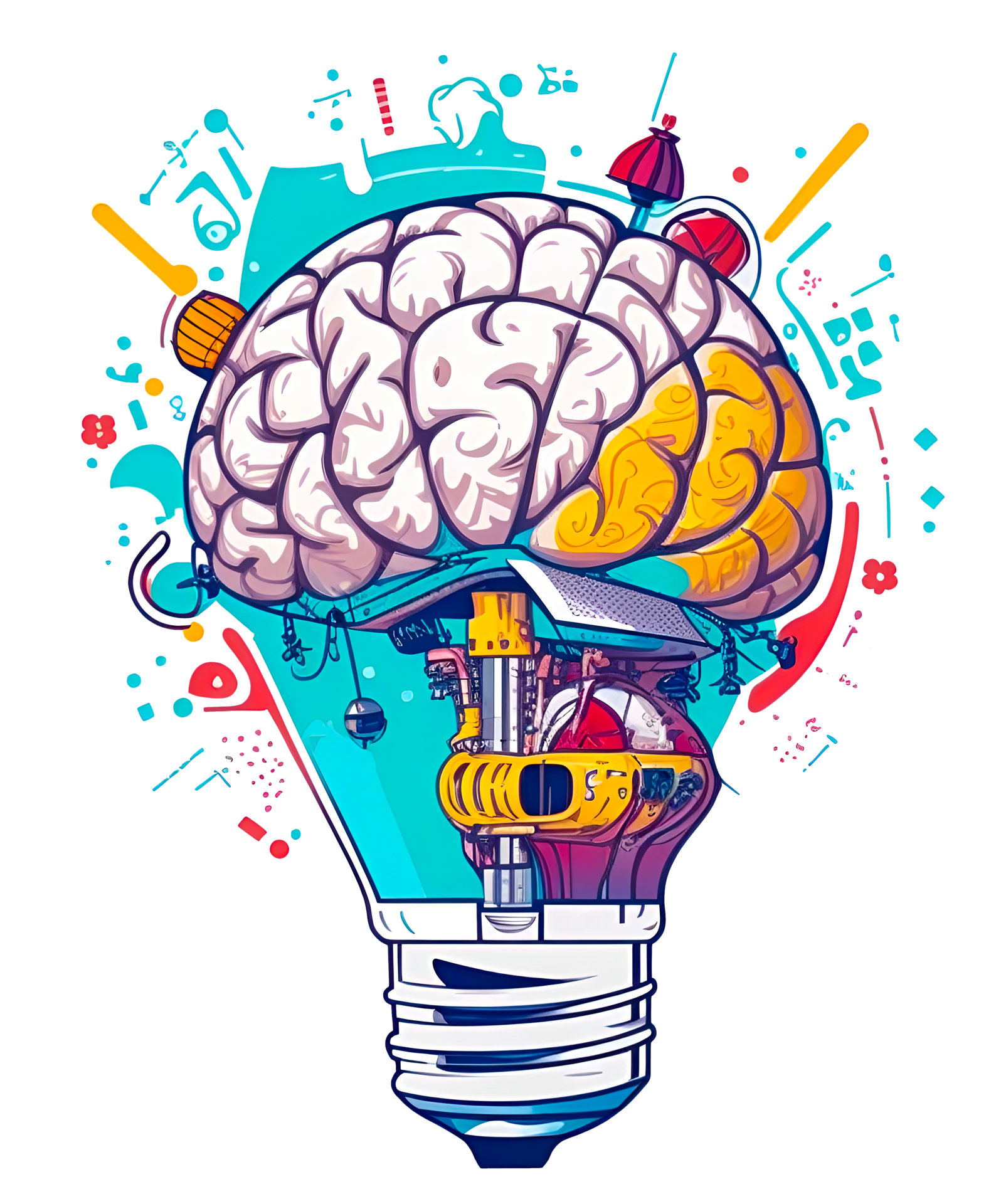 Graffiti Lamp bulb with human brain inside. Idea generation, brainstorm ... Graffiti Lamp bulb with human brain inside. Idea generation, brainstorm ...
