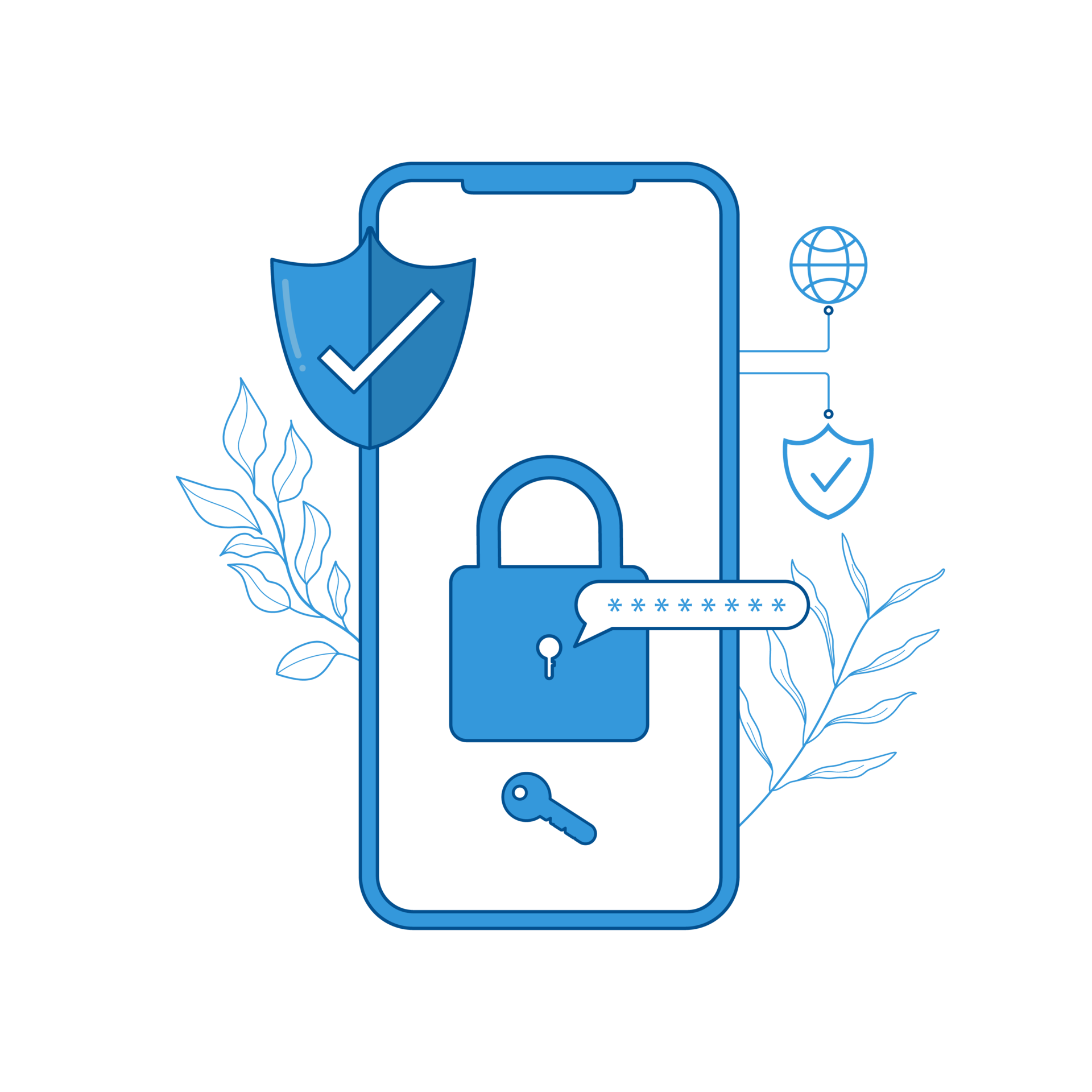 Mobile Security Concept Secure Internet Connection 27389247 Png