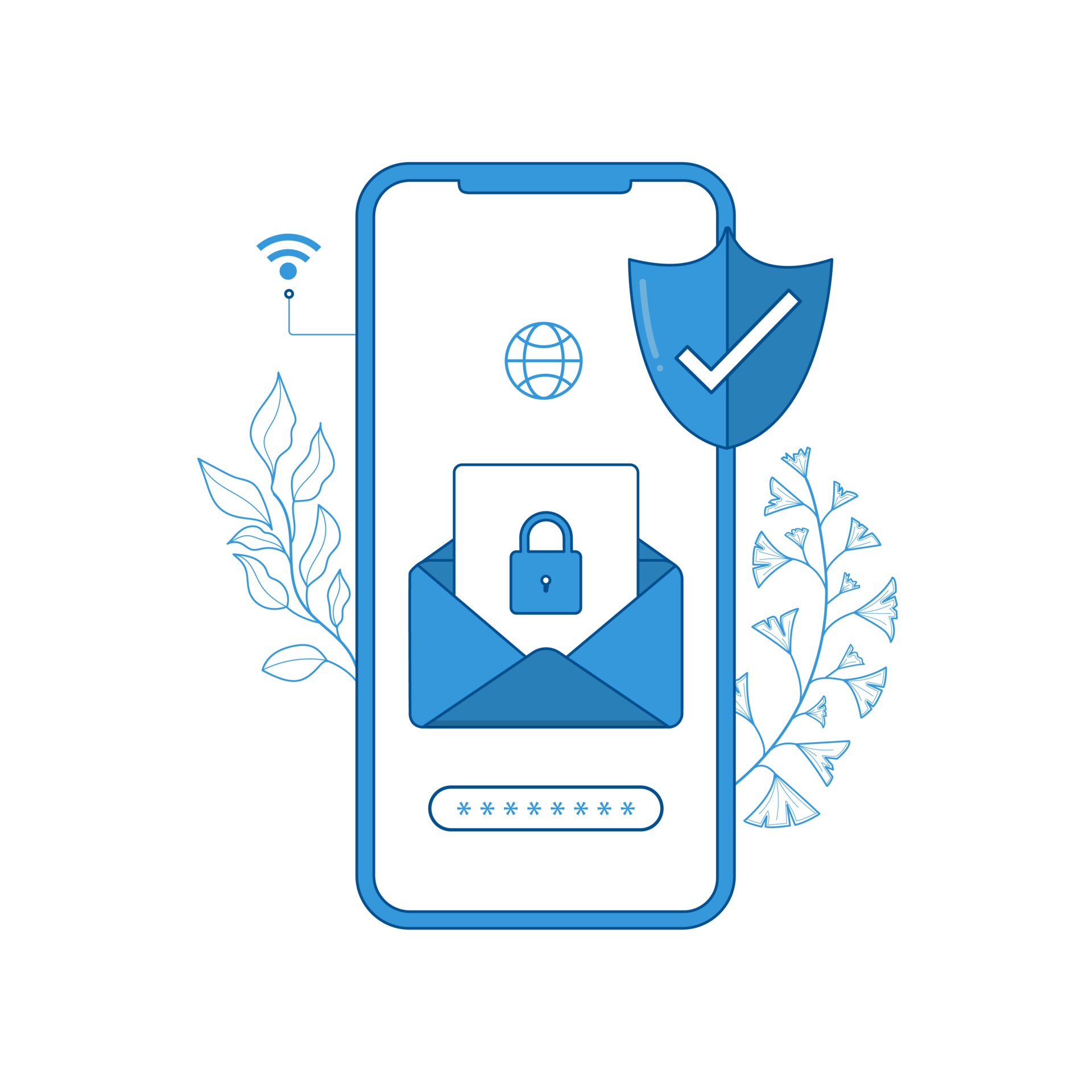 Mobile Security Concept Secure Internet Connection 27389257 Png