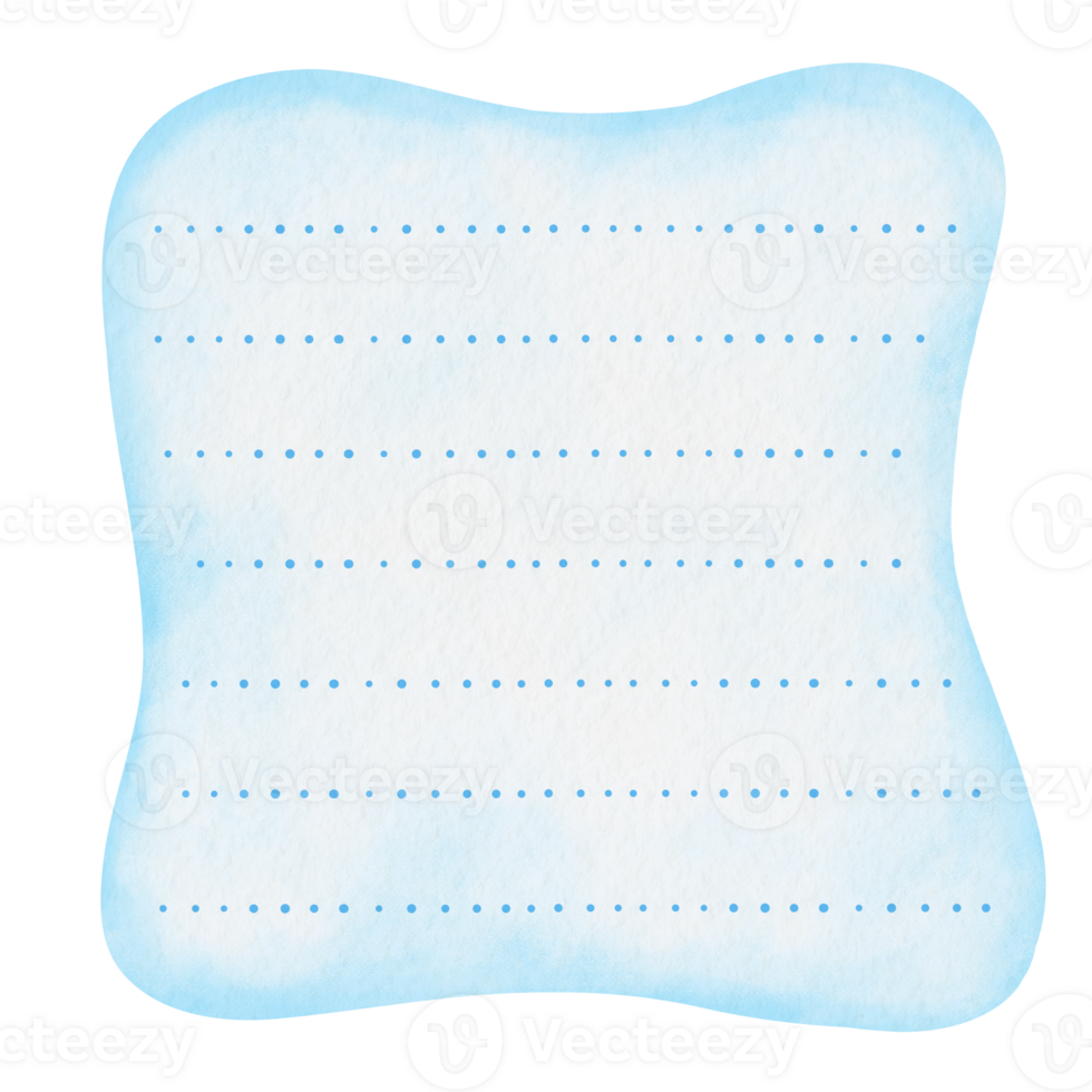 Blue Dotted Lined Memo Paper 27389335 PNG