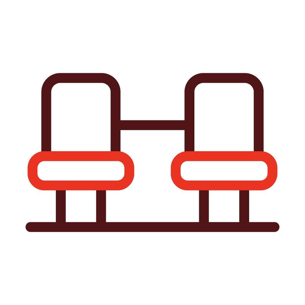Seating Thick Line Two Color Icons For Personal And Commercial Use ... Seating Thick Line Two Color Icons For Personal And Commercial Use ...