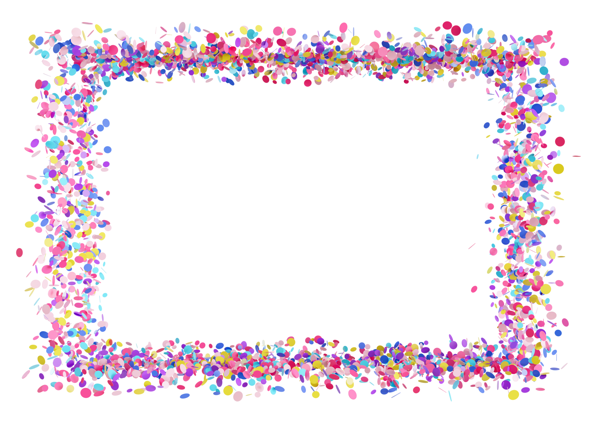 Confetti Border Clipart