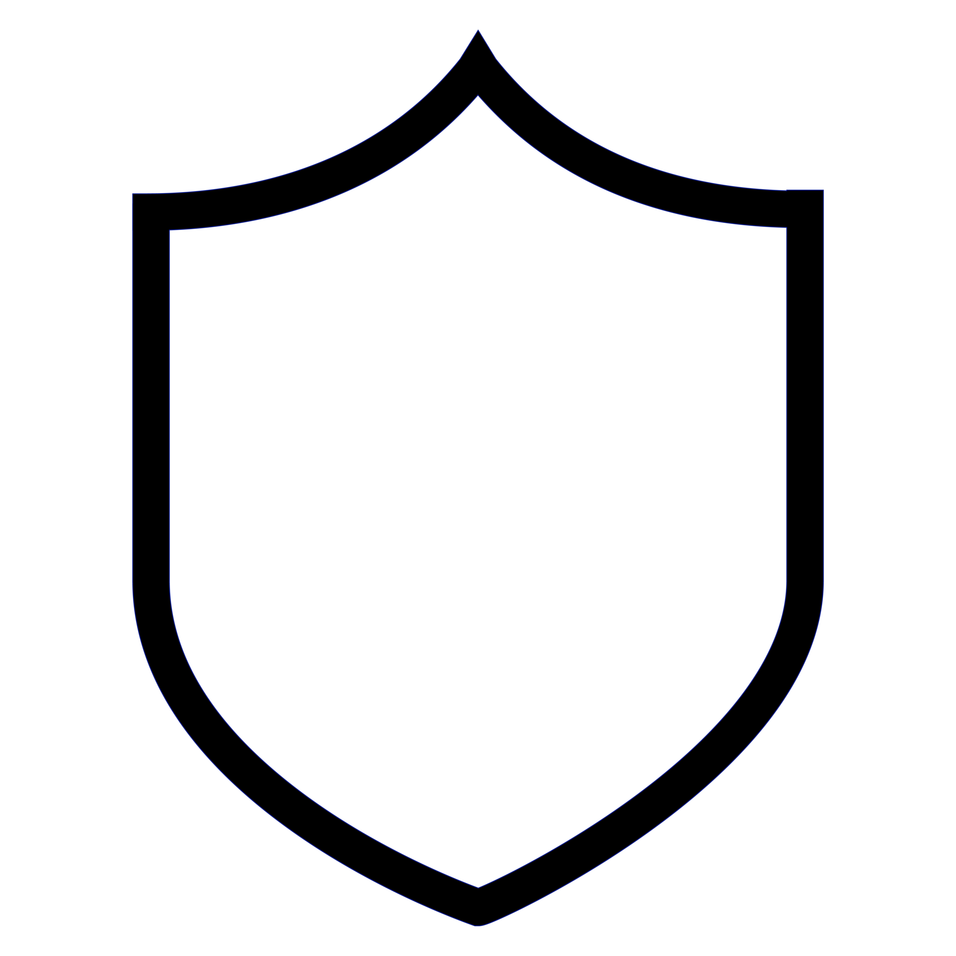 Shield Shape outline on a Transparent Background 27391987 PNG