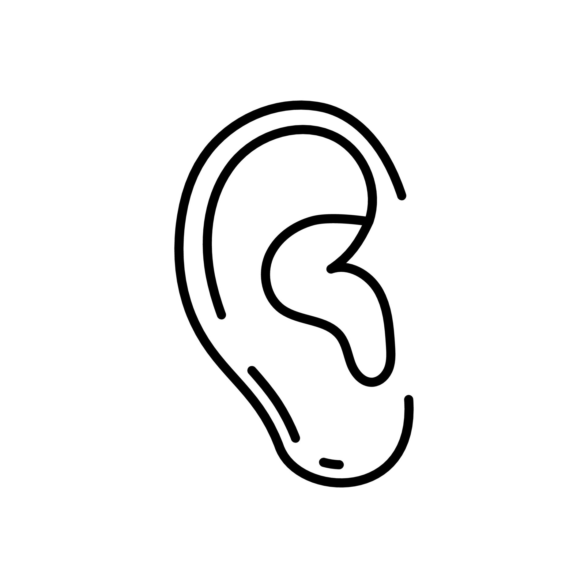 Ear icon in vector. Illustration 27393763 Vector Art at Vecteezy