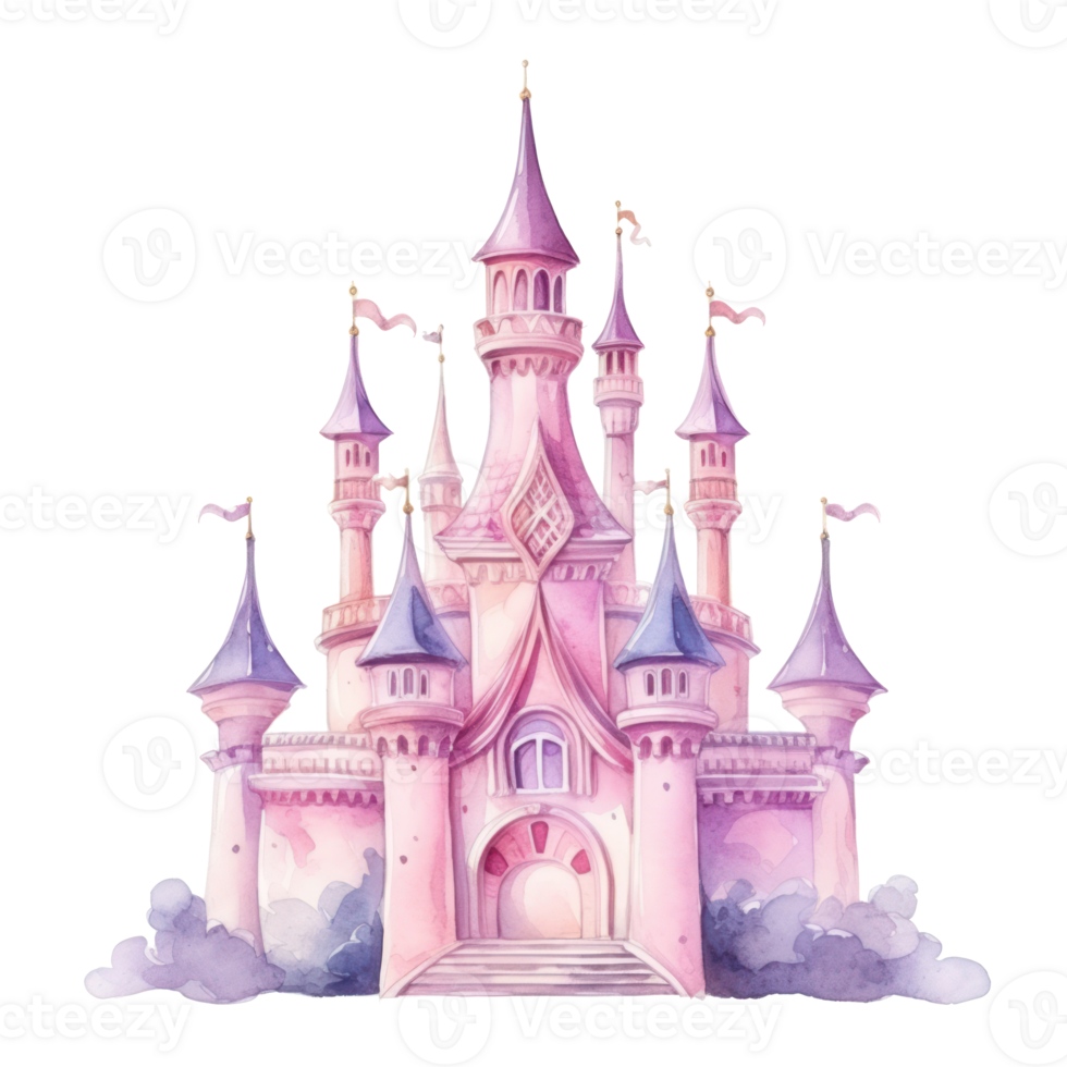 Disney Princess Castle Png Cute Pink Castle Png Transparent Png