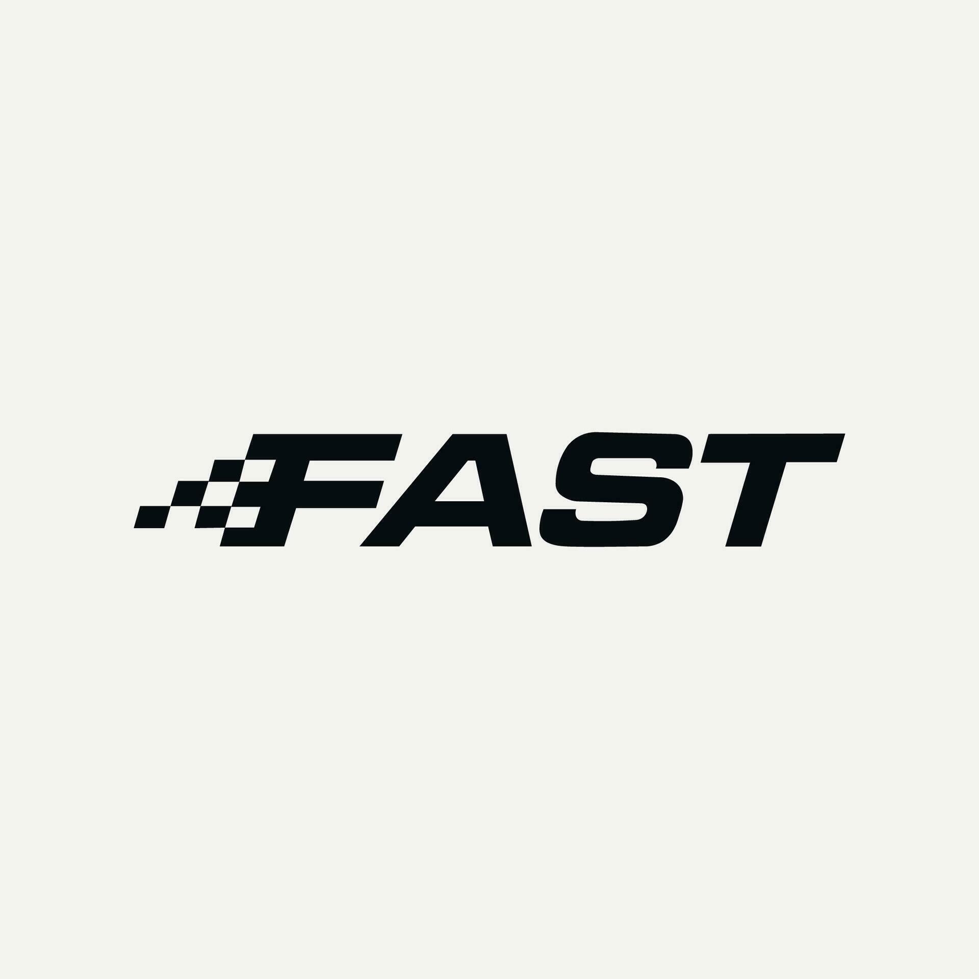 Vector fast text logo design 27395080 Vector Art at Vecteezy