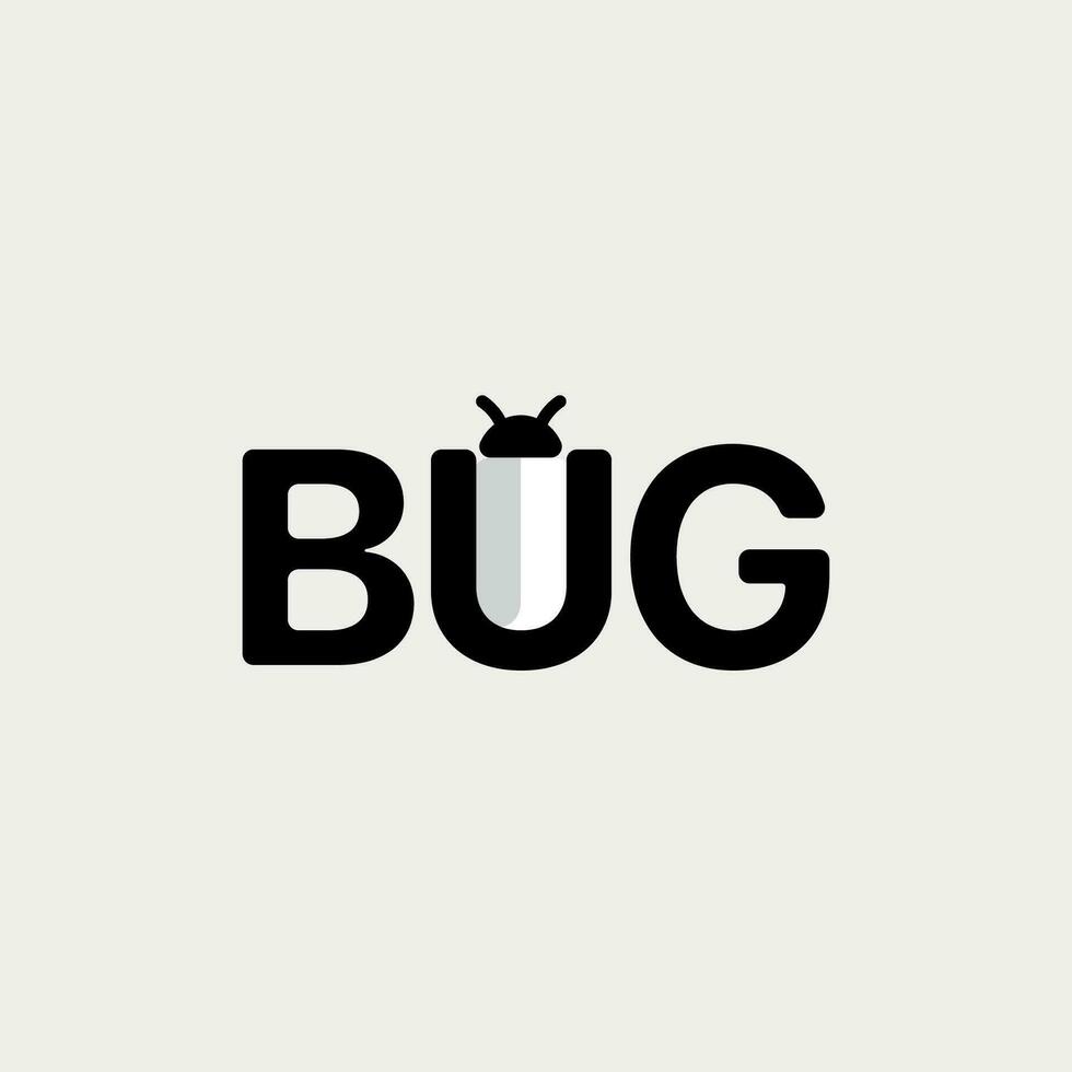 Vector bug minimal text logo design 27395413 Vector Art at Vecteezy Vector bug minimal text logo design 27395413 Vector Art at Vecteezy