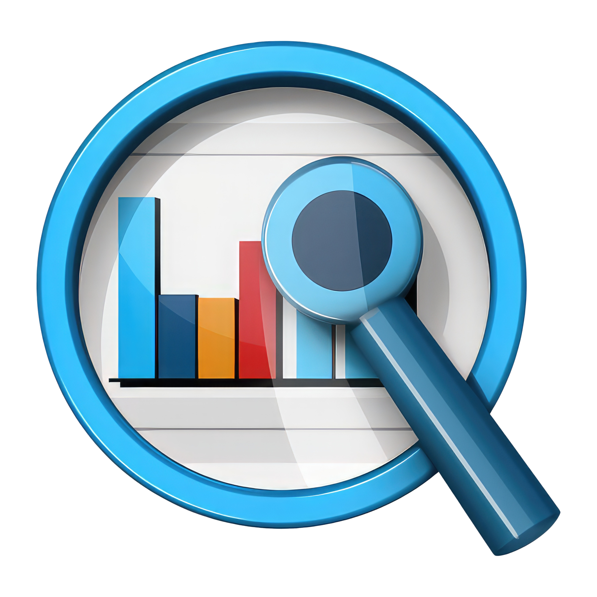 Analytics reports - Magnifier and report icons represent data analysis ... Analytics reports - Magnifier and report icons represent data analysis ...