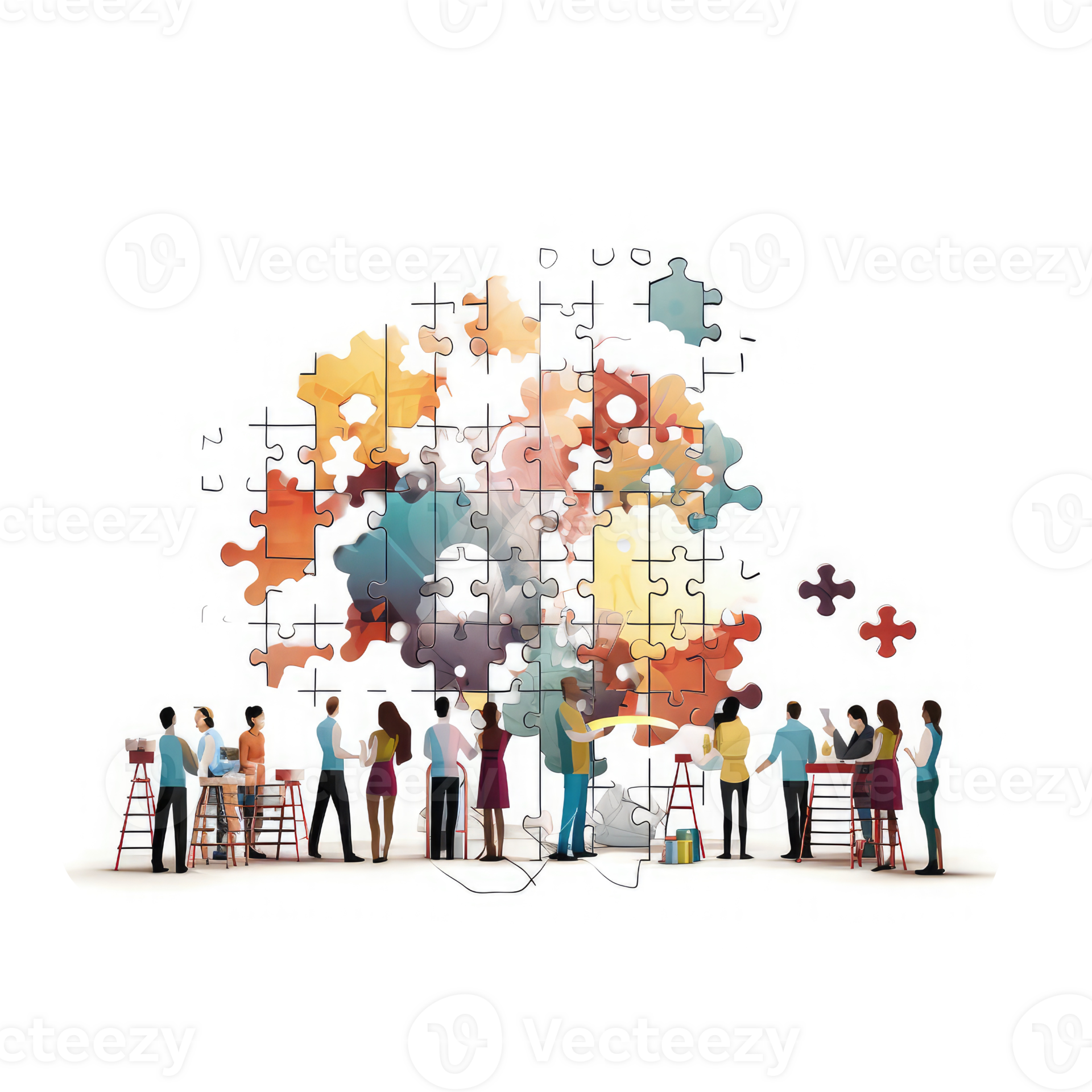 Working together to solve problems together . AI Generated 27396254 PNG Working together to solve problems together . AI Generated 27396254 PNG