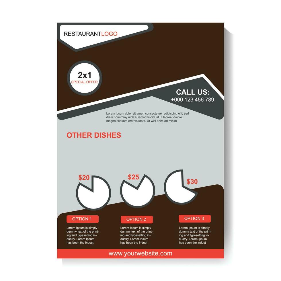 Restaurants Food Menu card Design 27418519 Vector Art at Vecteezy