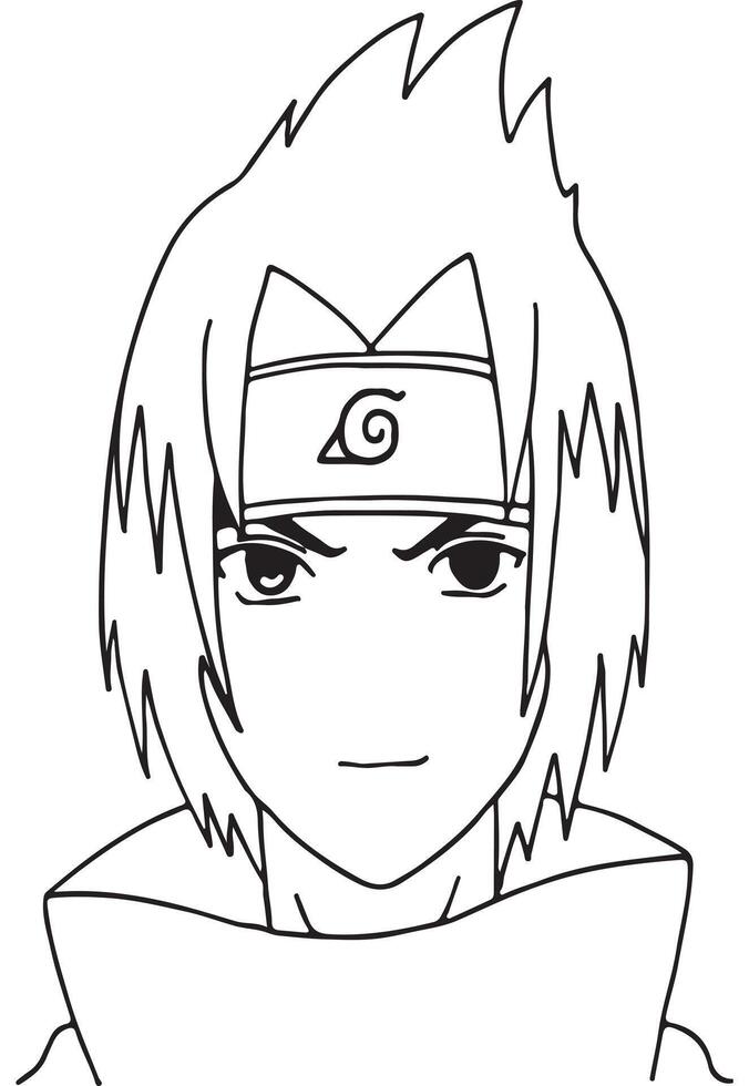 Anime Line Art Anime Charactercartoon 27423687 Vector Art At Vecteezy