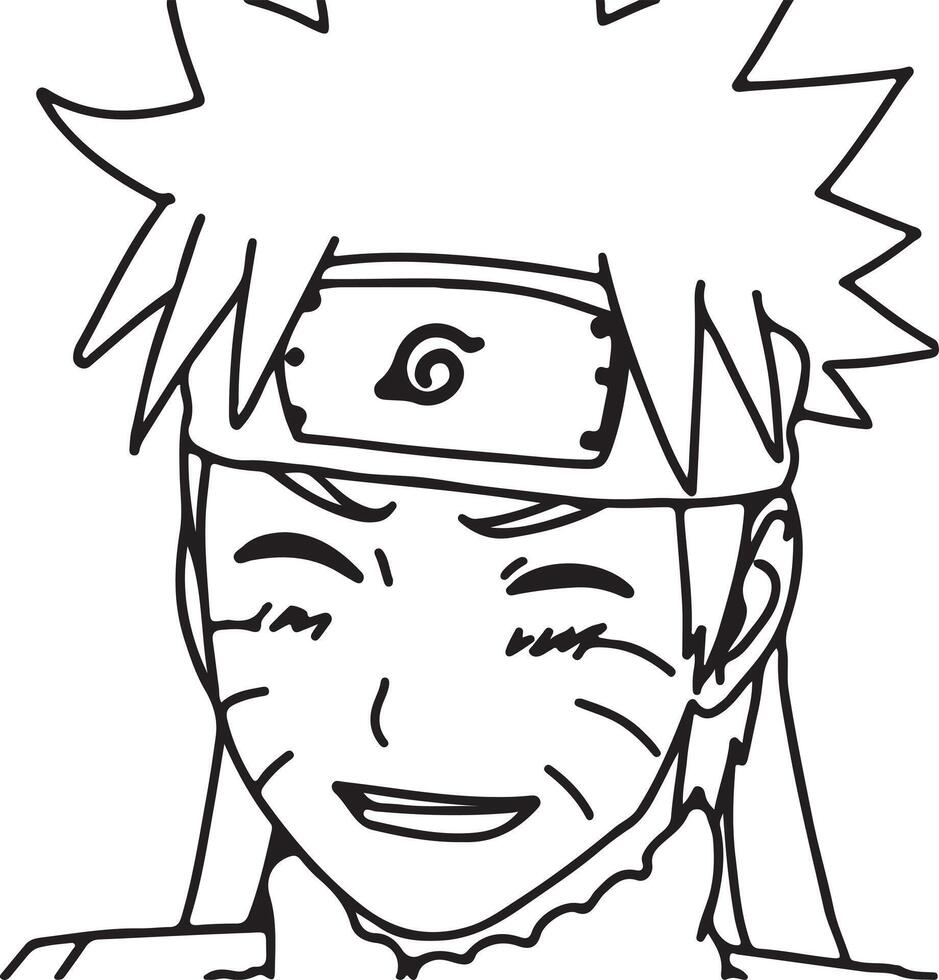Anime Line Art Anime Charactercartoon 27423706 Vector Art At Vecteezy
