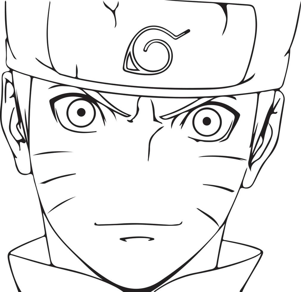 Anime Line Art Anime Charactercartoon 27423724 Vector Art At Vecteezy