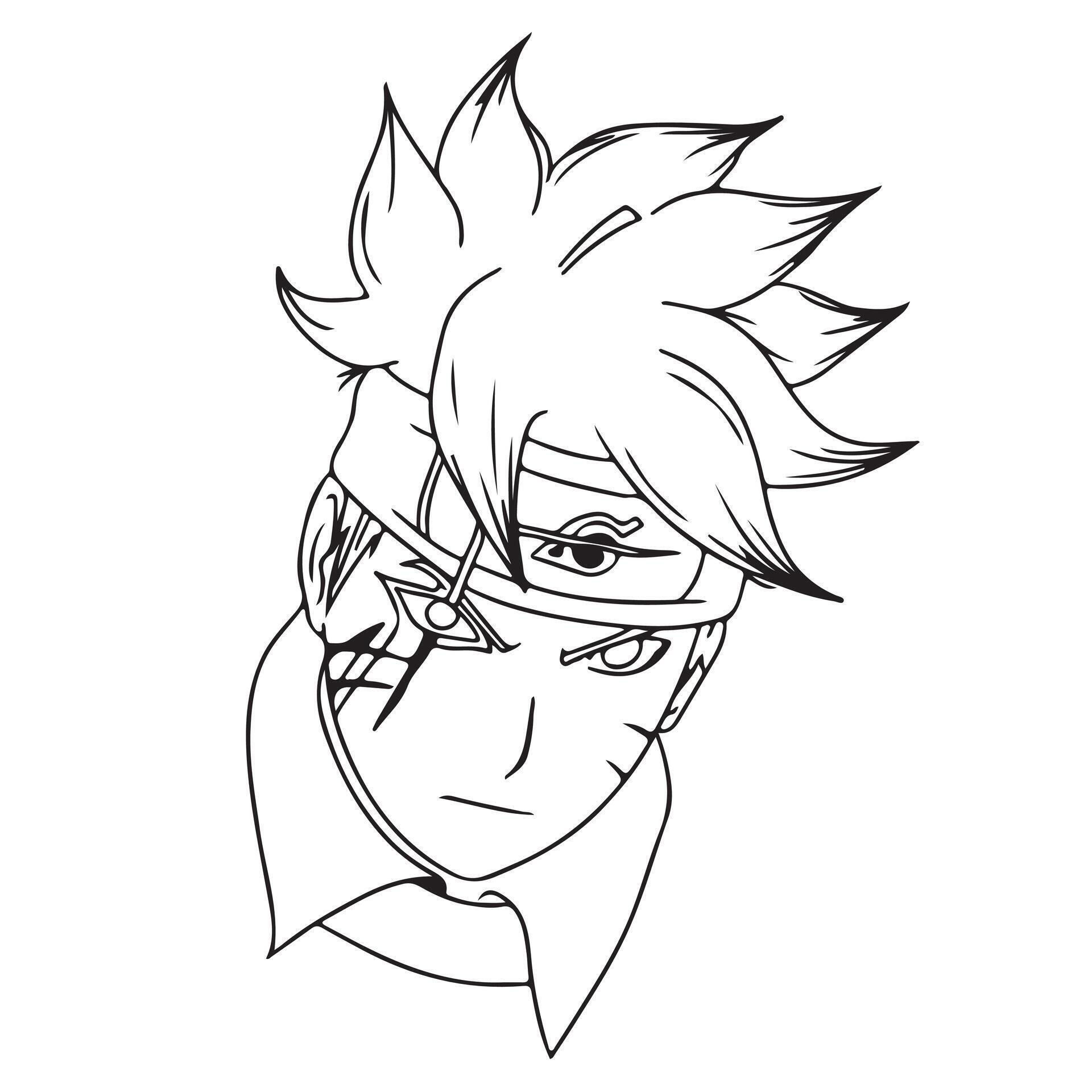 Anime Line Art Anime Charactercartoon 27423731 Vector Art At Vecteezy