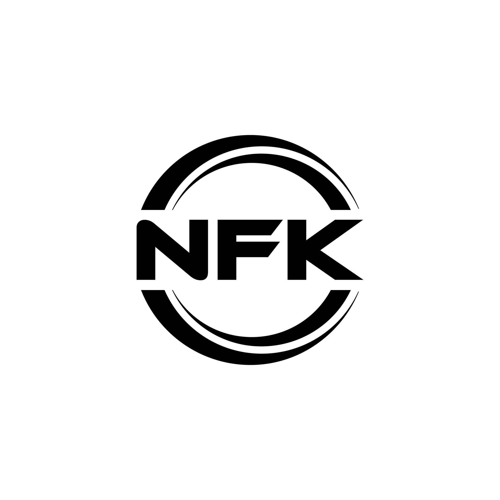 NFK Logo Design, Inspiration for a Unique Identity. Modern Elegance and Creative Design ...
