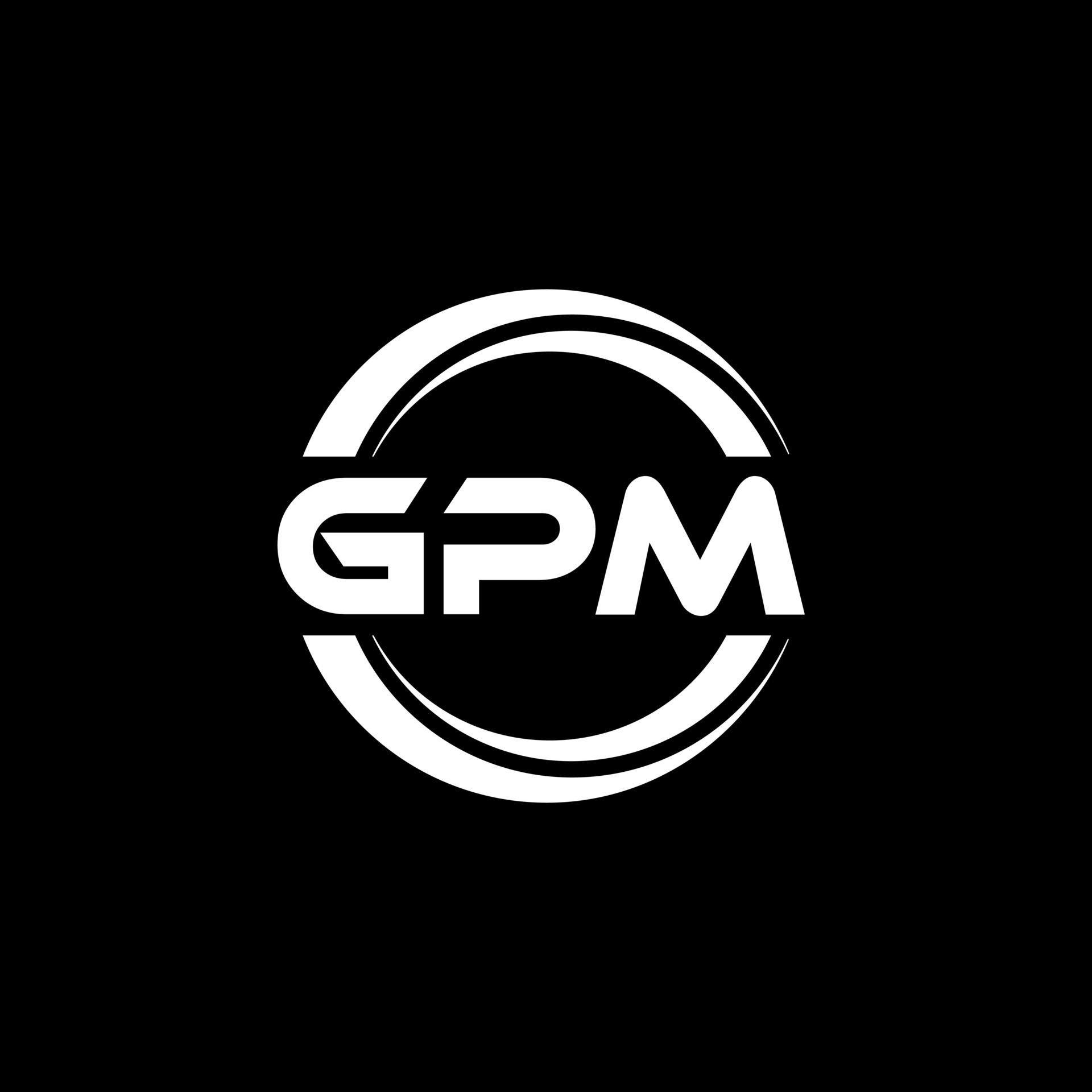 gpm logo diseño, inspiración para un único identidad. moderno elegancia y creativo diseño ...