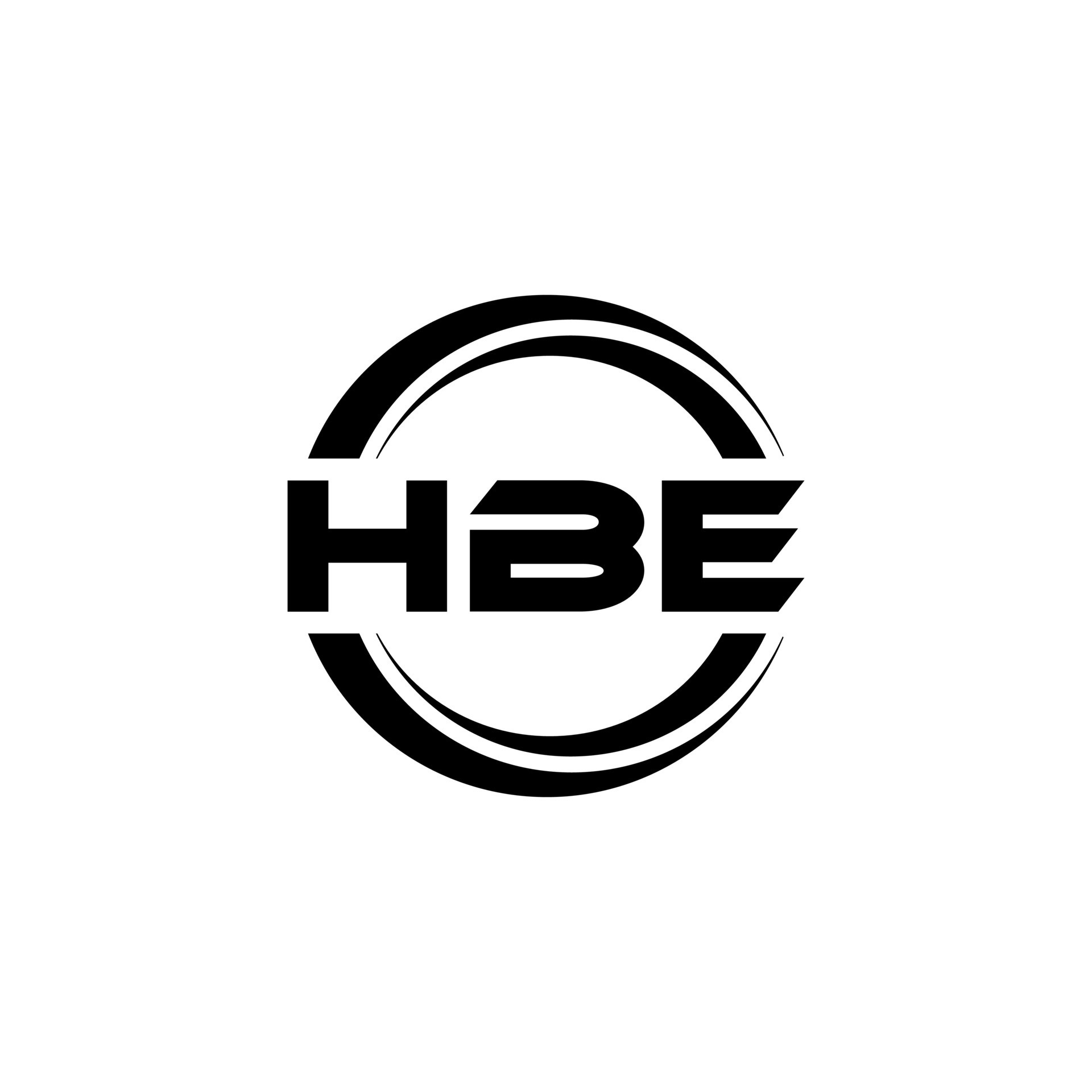 hbe logo diseño, inspiración para un único identidad. moderno elegancia y creativo diseño ...