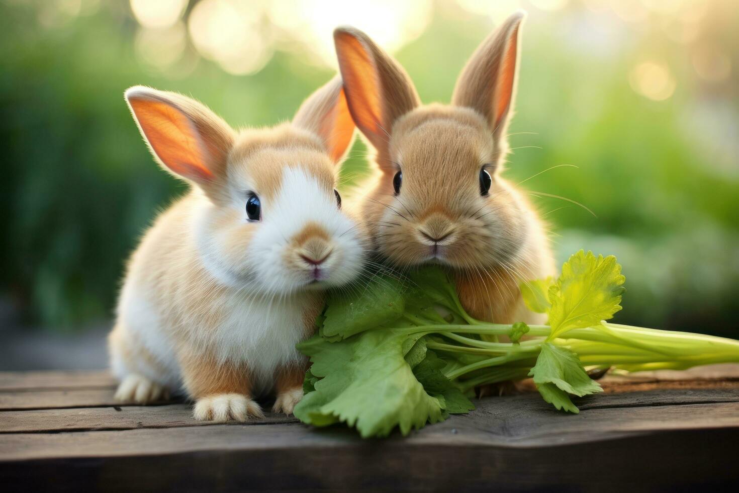 Two Rabbits Stock Photos, Images and Backgrounds for Free Download
