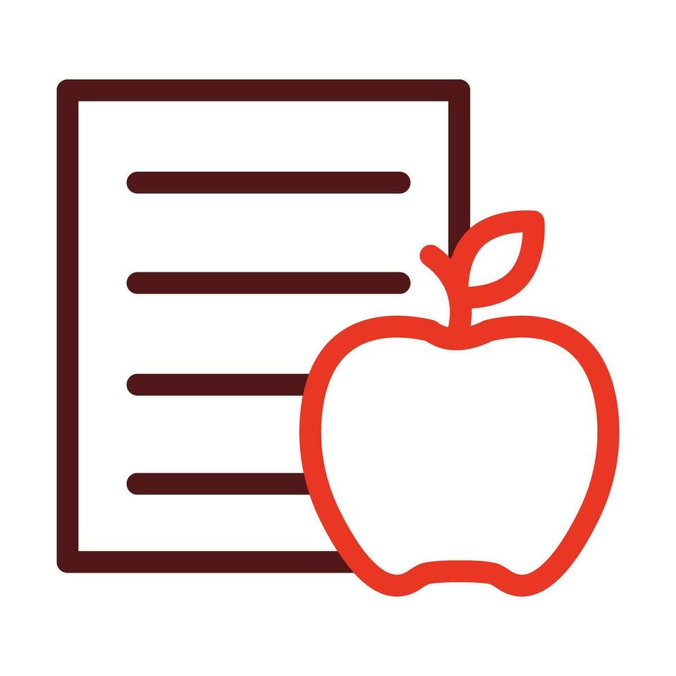 Dietary Food Thick Line Two Color Icons For Personal And Commercial Use ...