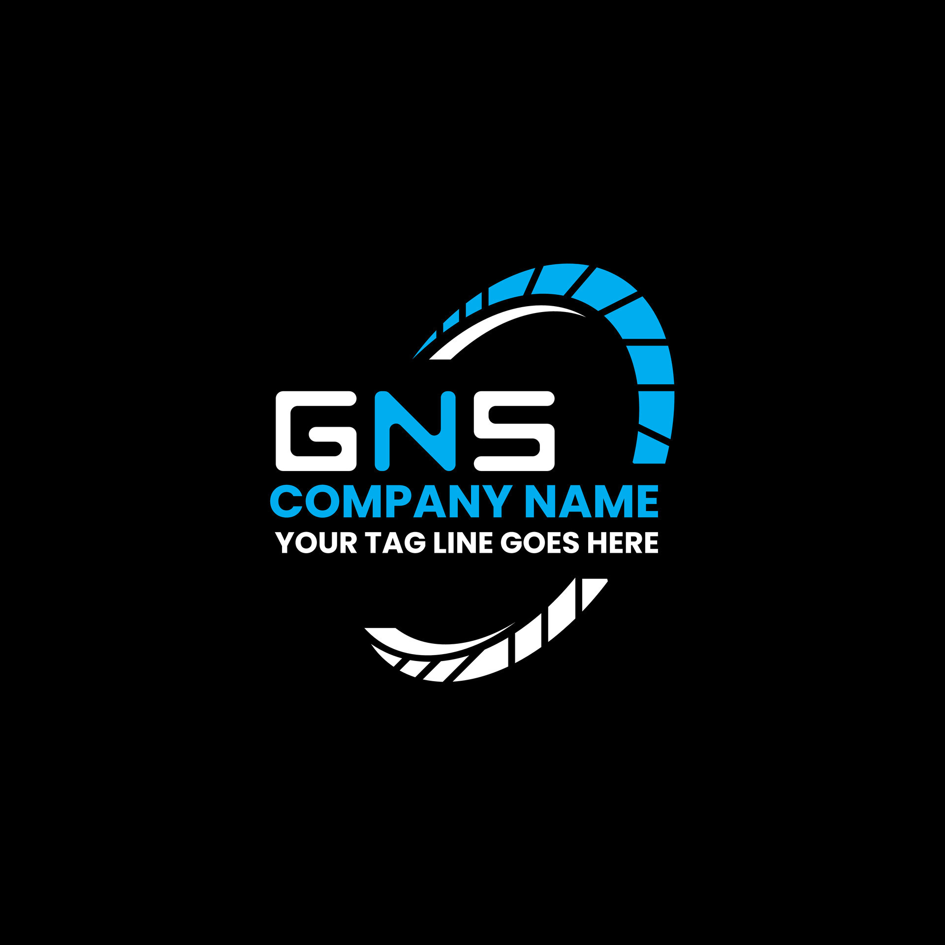 GNS letter logo creative design with vector graphic, GNS simple and modern logo. GNS luxurious ...