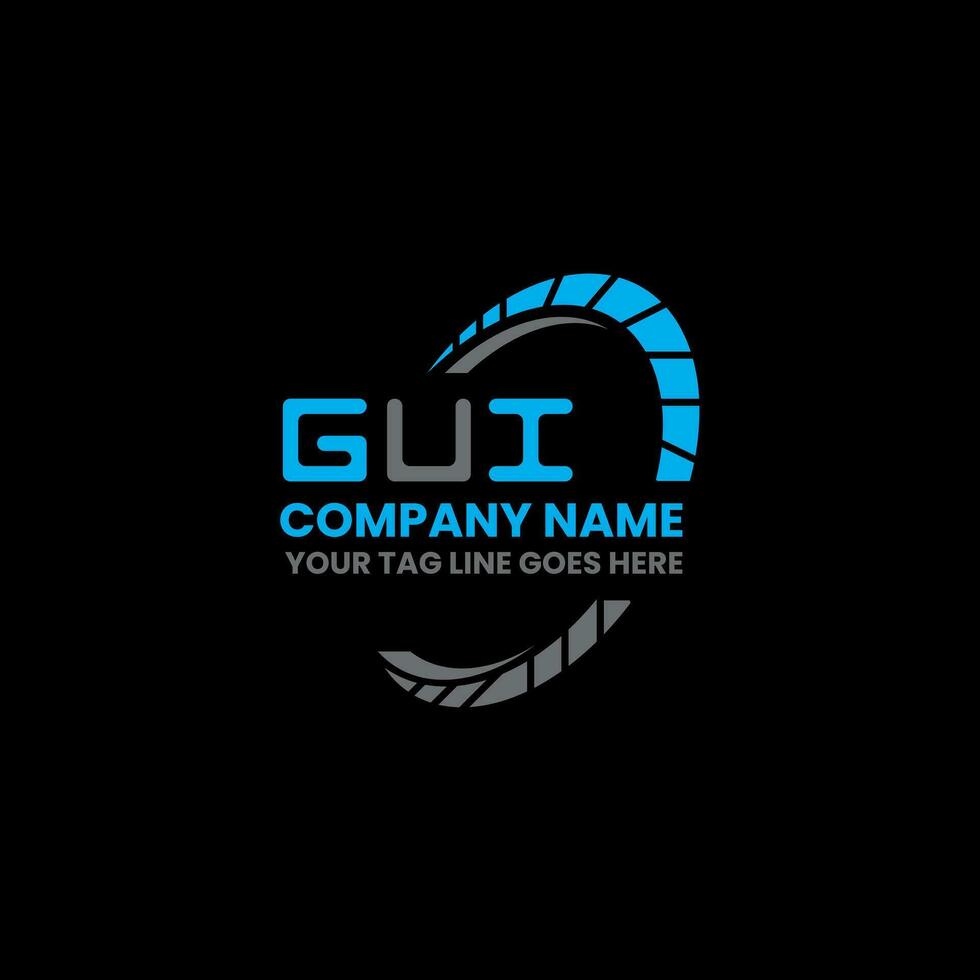 GUI letter logo creative design with vector graphic, GUI simple and ...