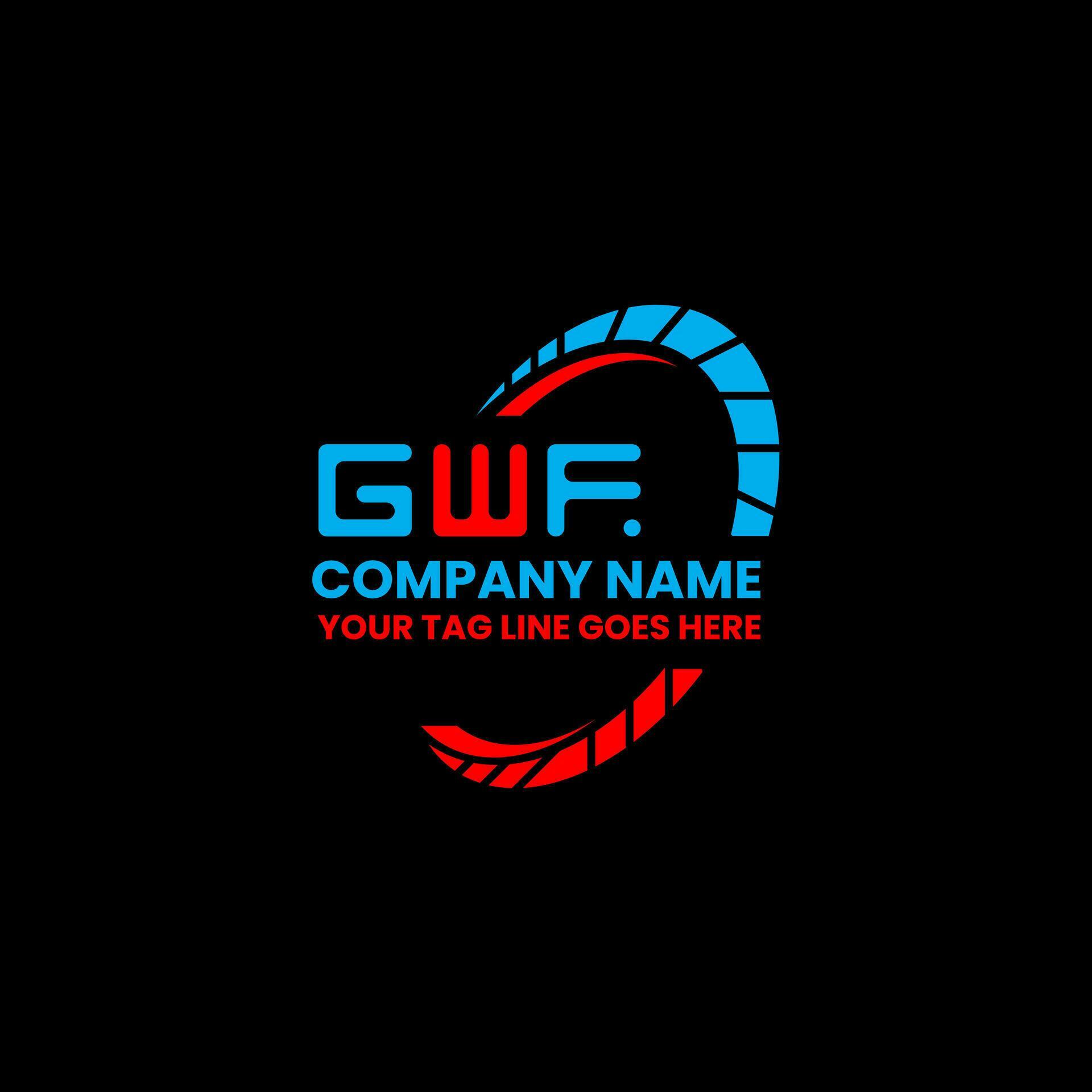 GWF letter logo creative design with vector graphic, GWF simple and modern logo. GWF luxurious ...