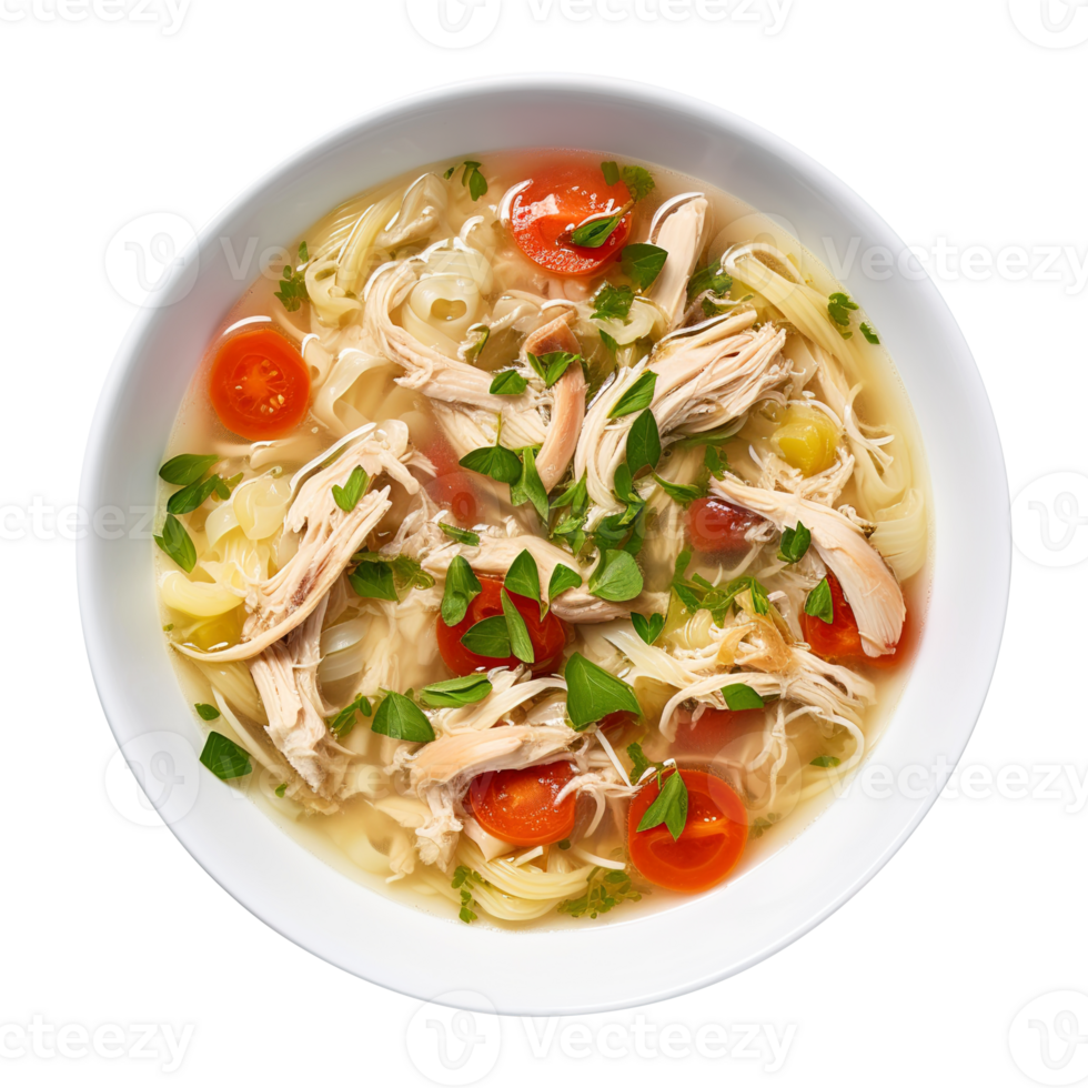 Chicken Noodle Soup Created With Generative Ai 27433912 Png