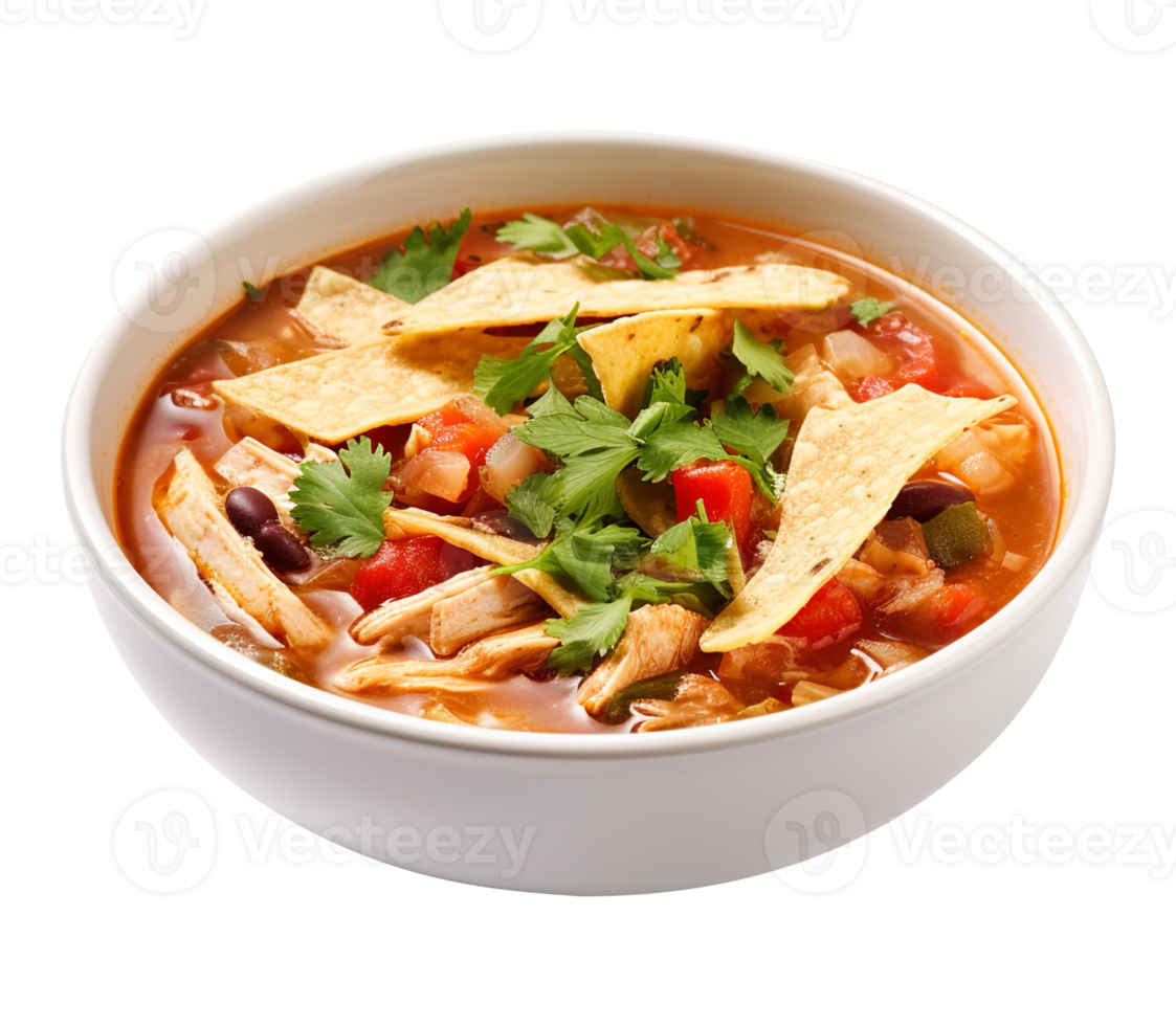 Chicken Tortilla Soup Created With Generative Ai 27433918 Png