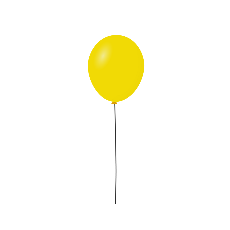 Transparent balloon.Yellow balloon clipart 27436713 PNG
