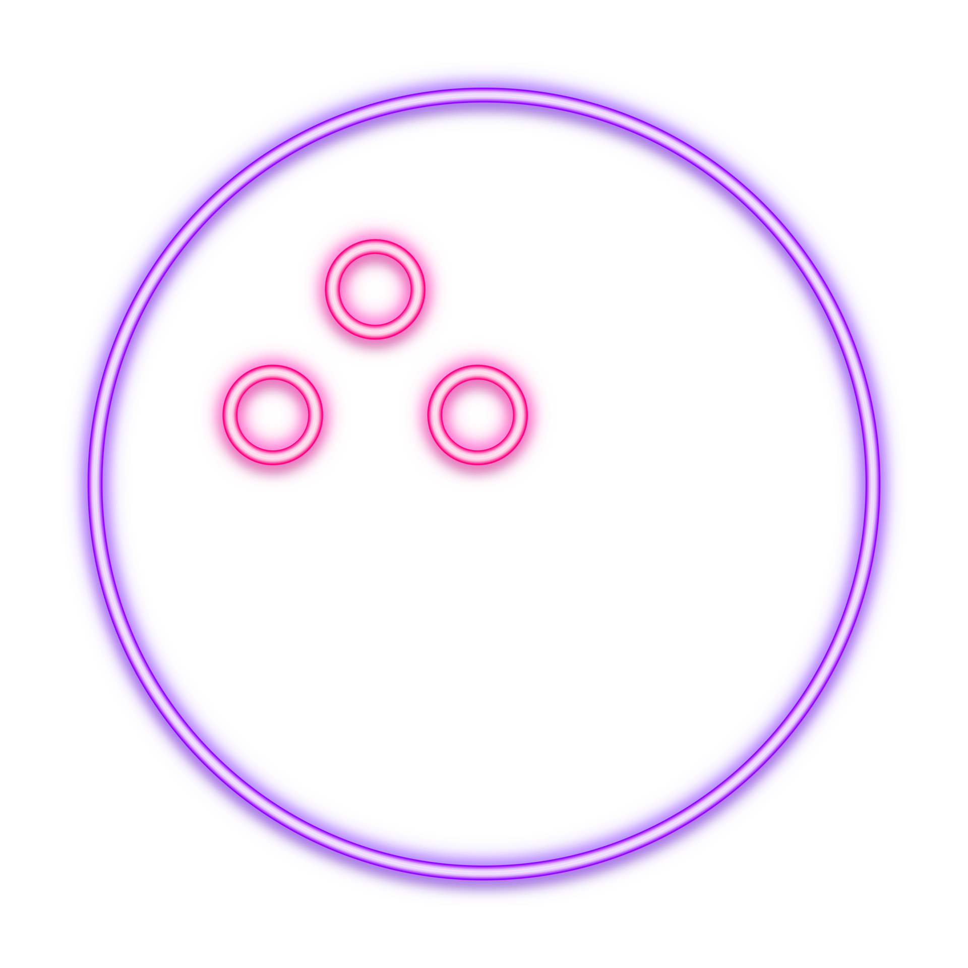 Bowling Color Neon Line Icon 27436864 Png