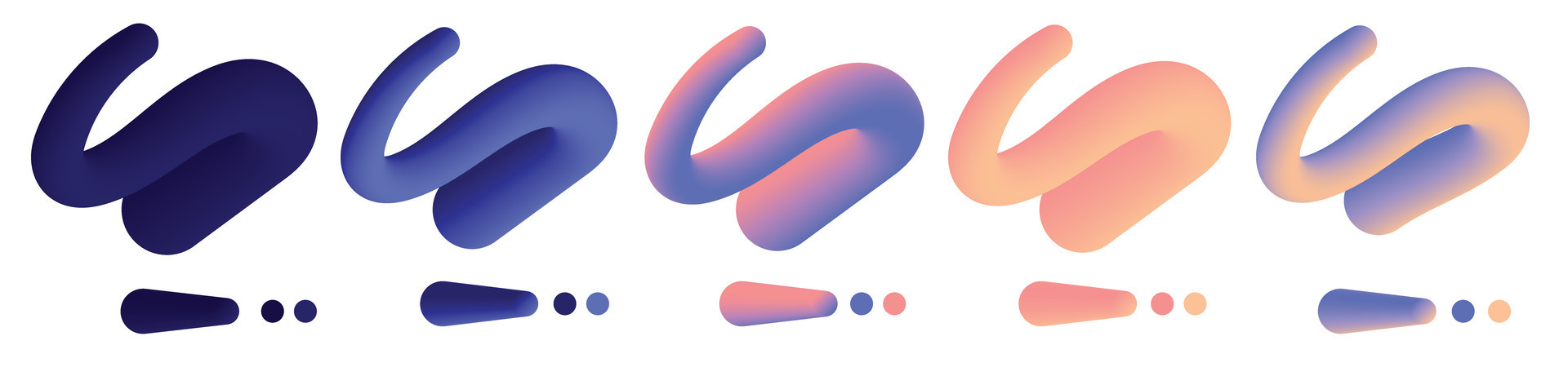 3d curve line gradient vibrant color 27439001 Vector Art at Vecteezy