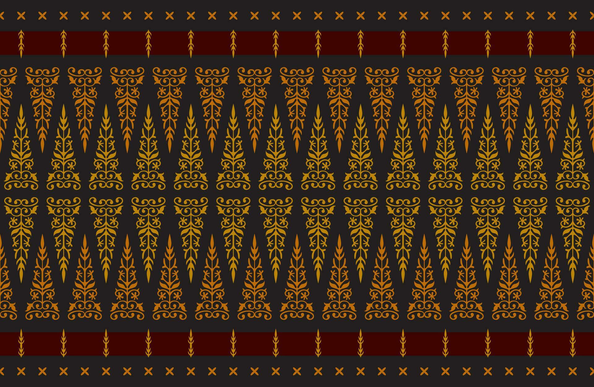 Indonesia Traditional Woven Cloth Songket Seamless Pattern. batik tenun songket kain, Gold and ...