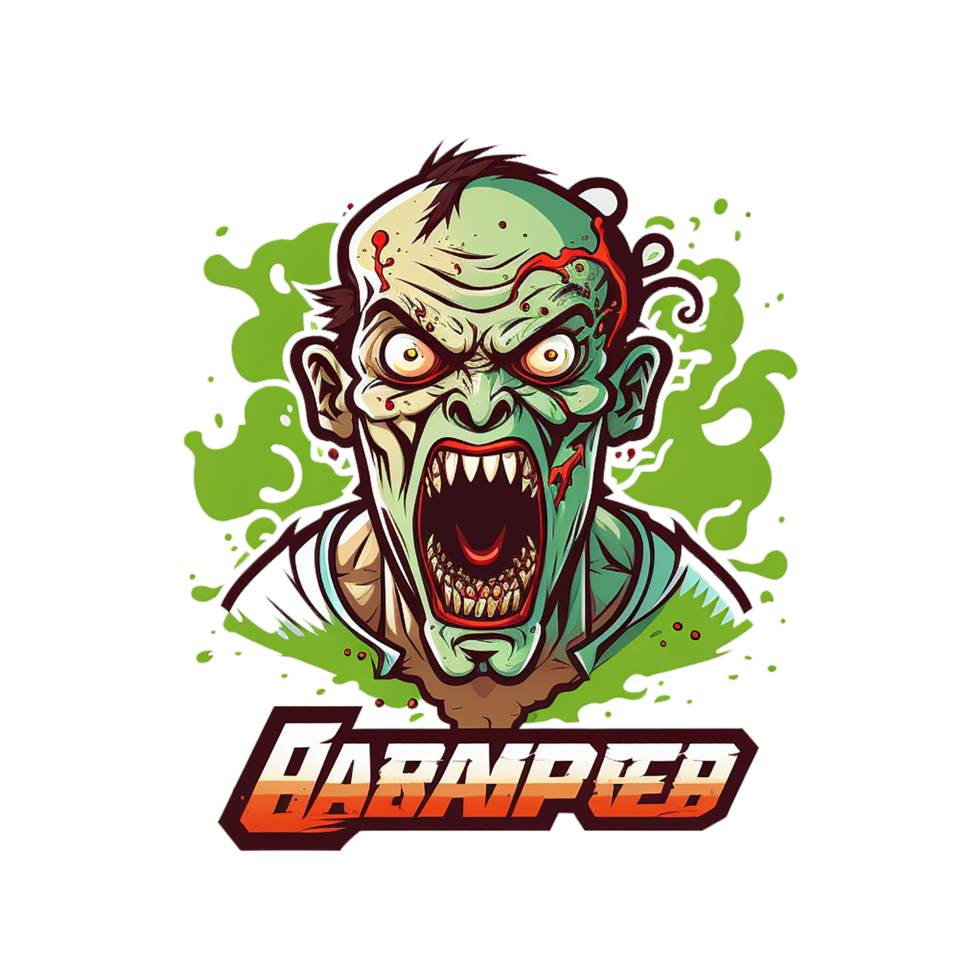 Free zombie head logo realistic photo, Ai Generative 27442571 PNG